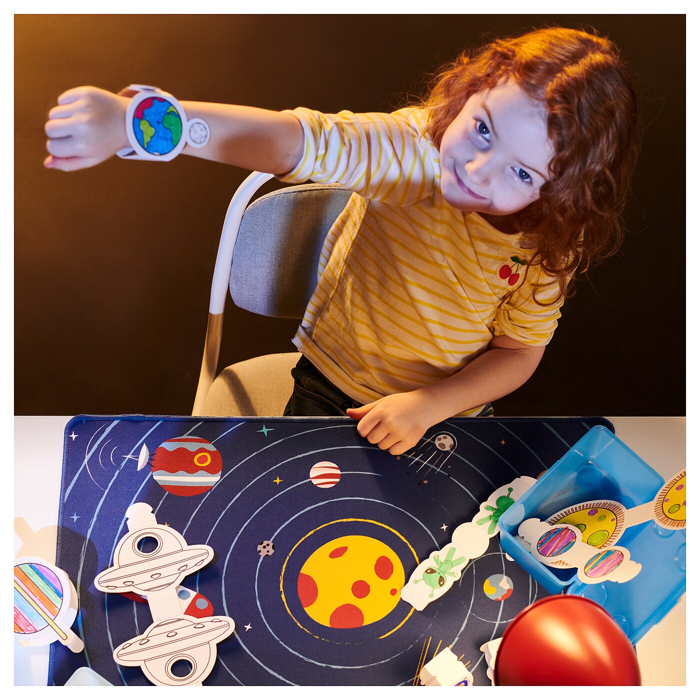 AFTONSPARV 15-piece cardboard template set space - IKEA