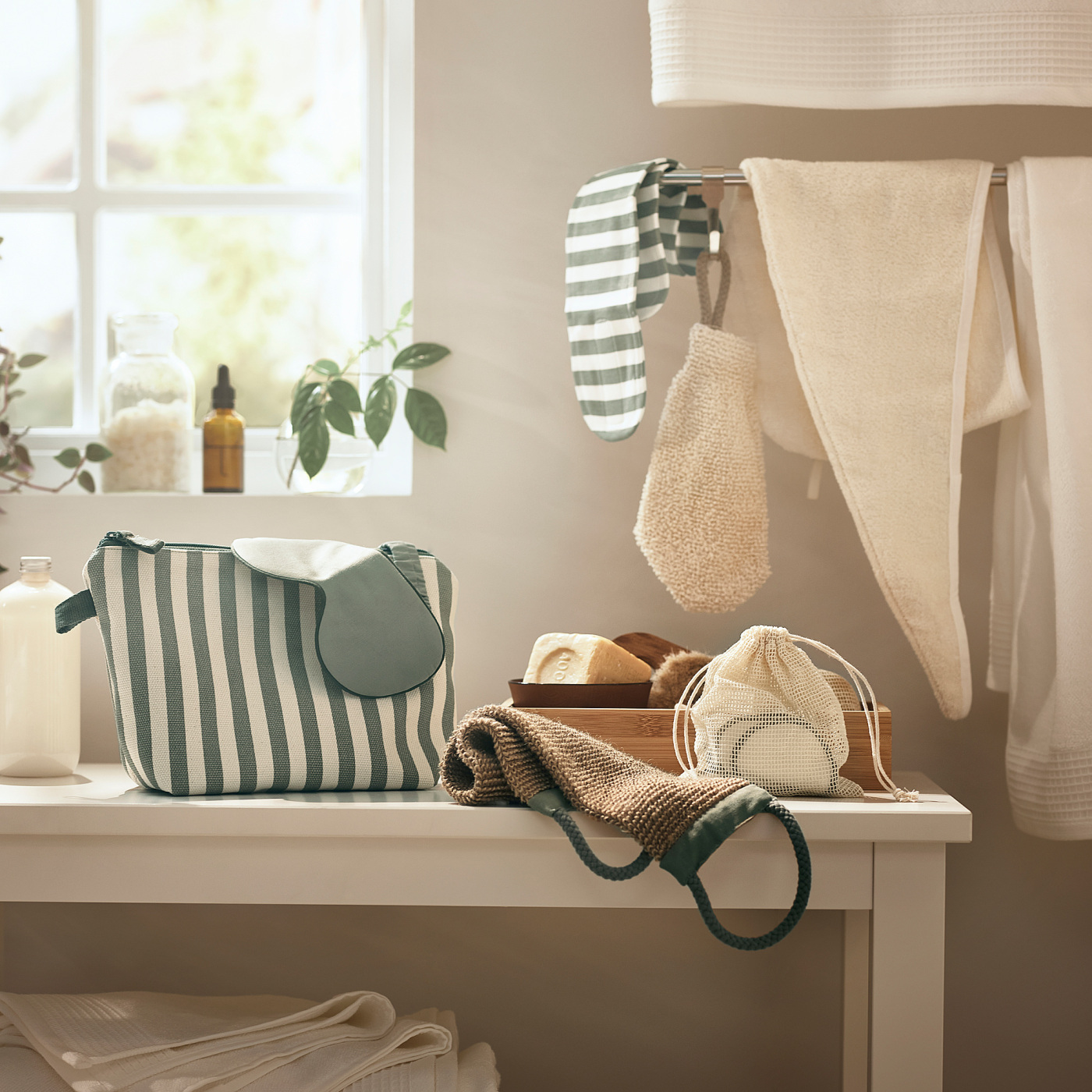 ÅKERRÄTTIKA reusable cleansing pads with bag white/green - IKEA