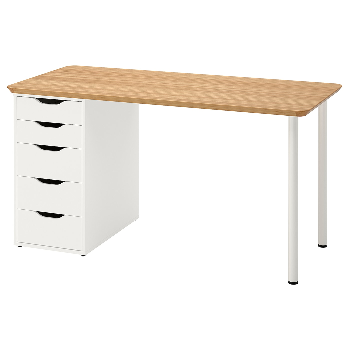 ANFALLARE ALEX desk bamboo white IKEA