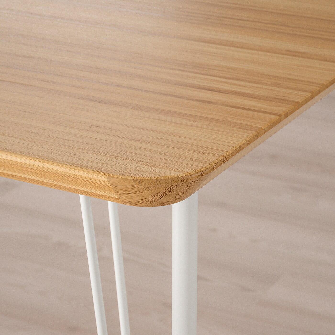 ANFALLARE KRILLE desk bamboo white IKEA