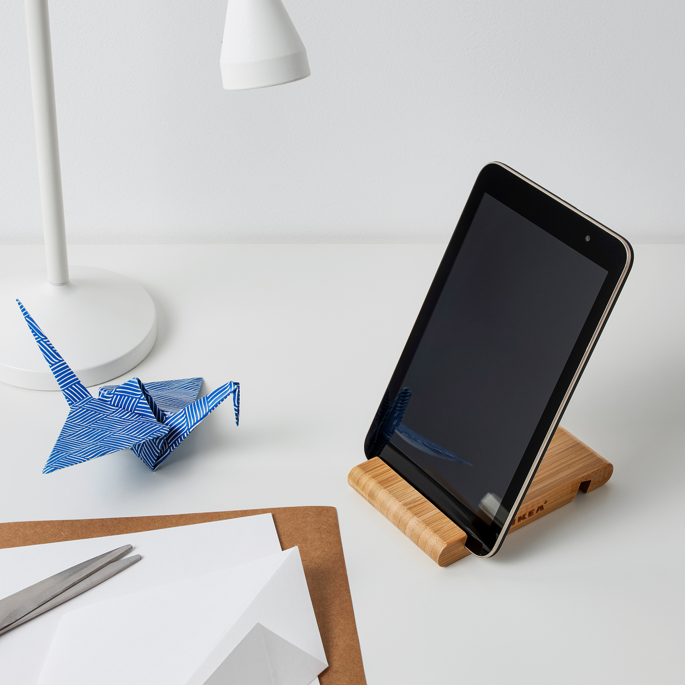 BERGENES holder for mobile phone/tablet bamboo - IKEA