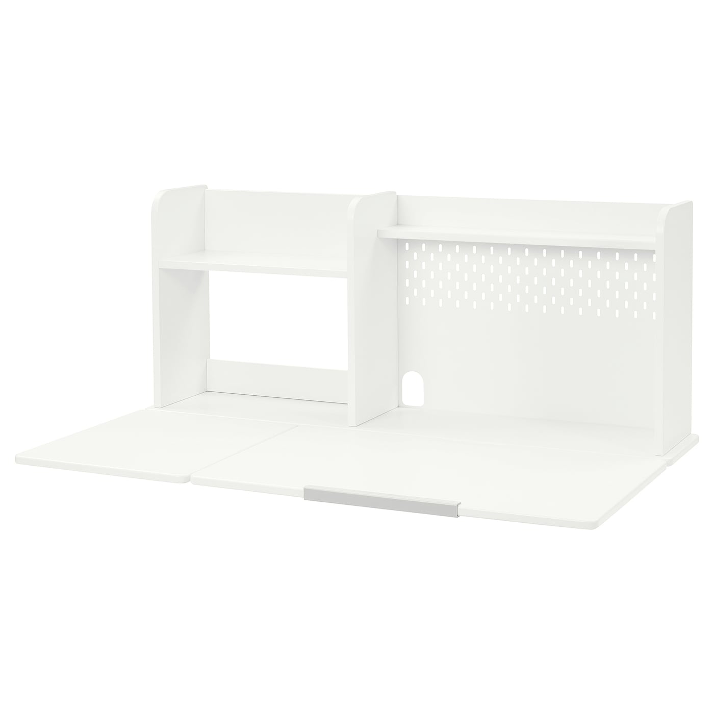 Ikea shelf on top of desk store