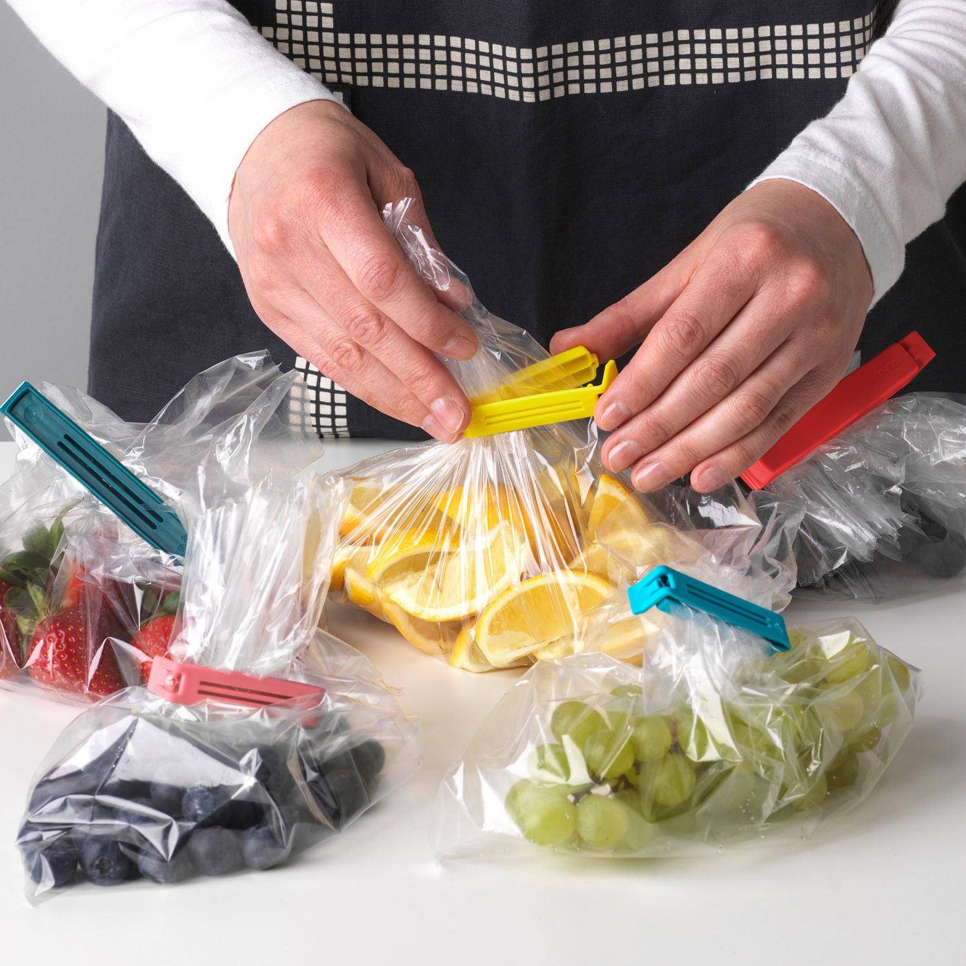 BEVARA sealing clip, set of 30 mixed colours/mixed sizes - IKEA