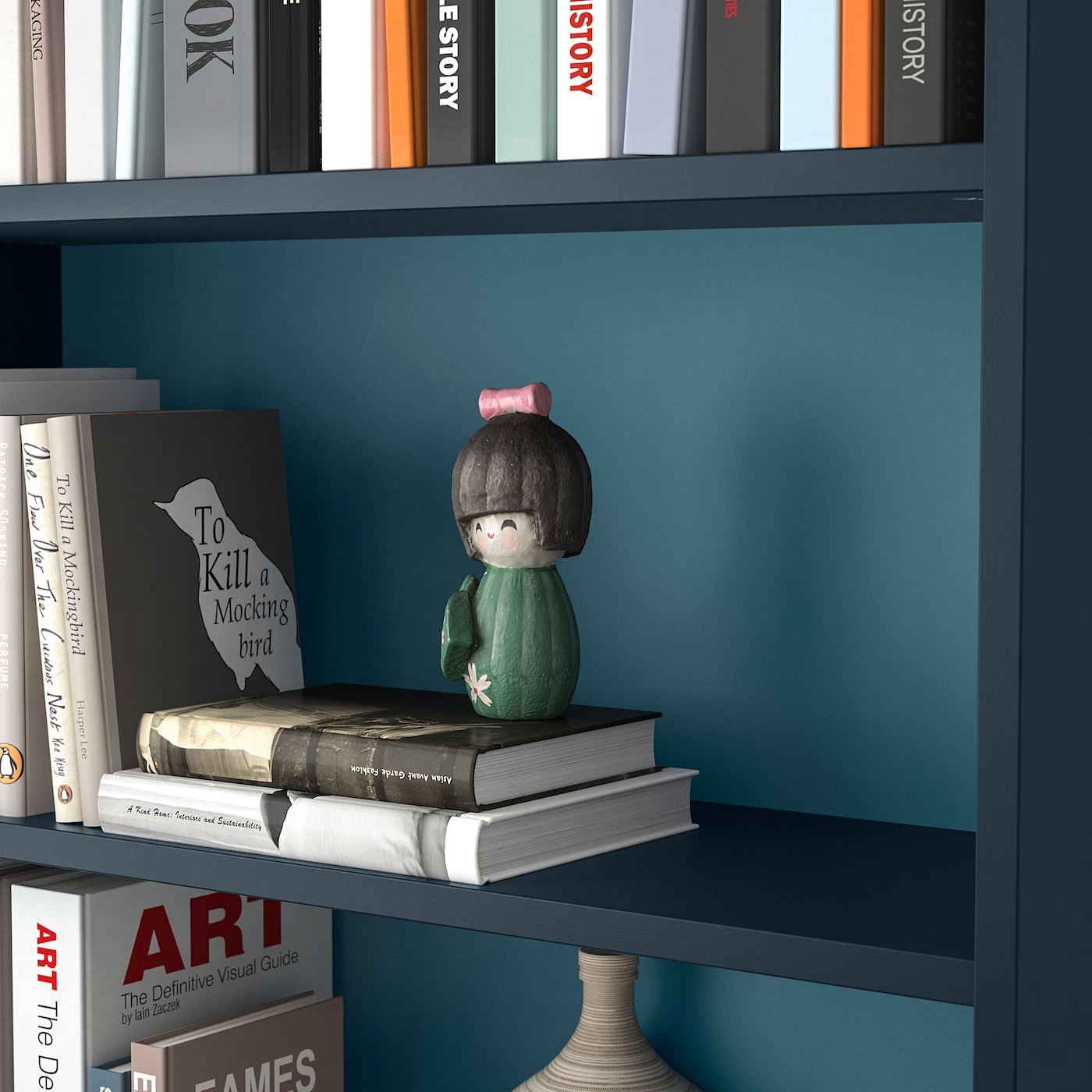 BILLY bookcase black blue IKEA