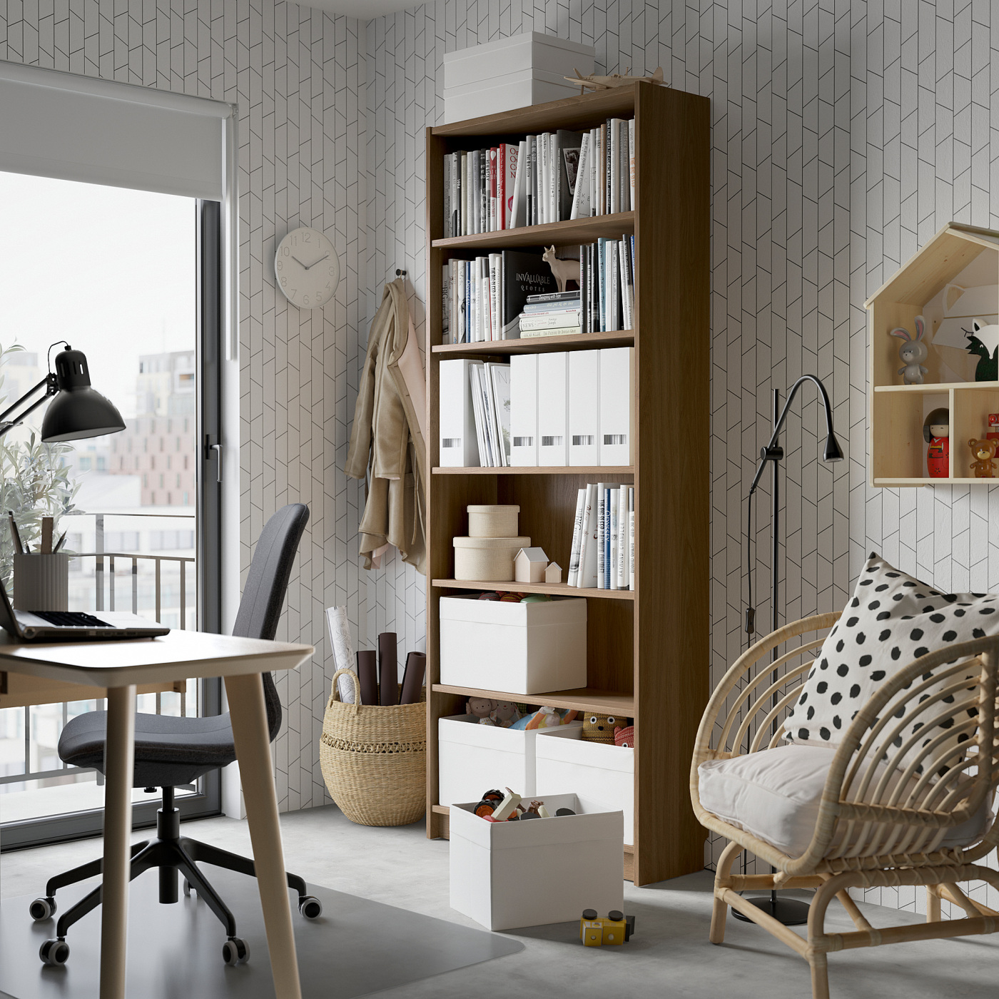 BILLY bookcase oak effect - IKEA