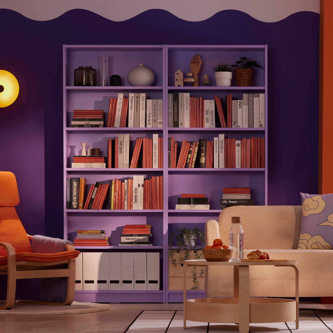 Purple Bookcase