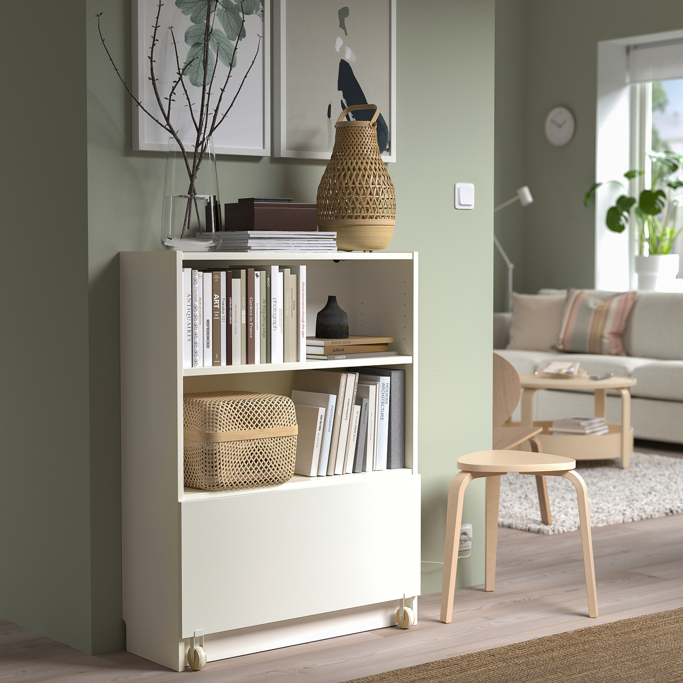BILLY bookcase with drawer white - IKEA