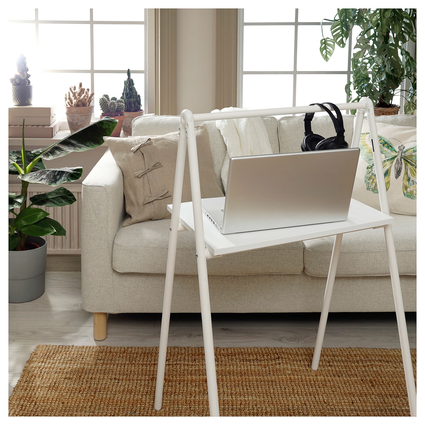 BJORKASEN folding table white IKEA