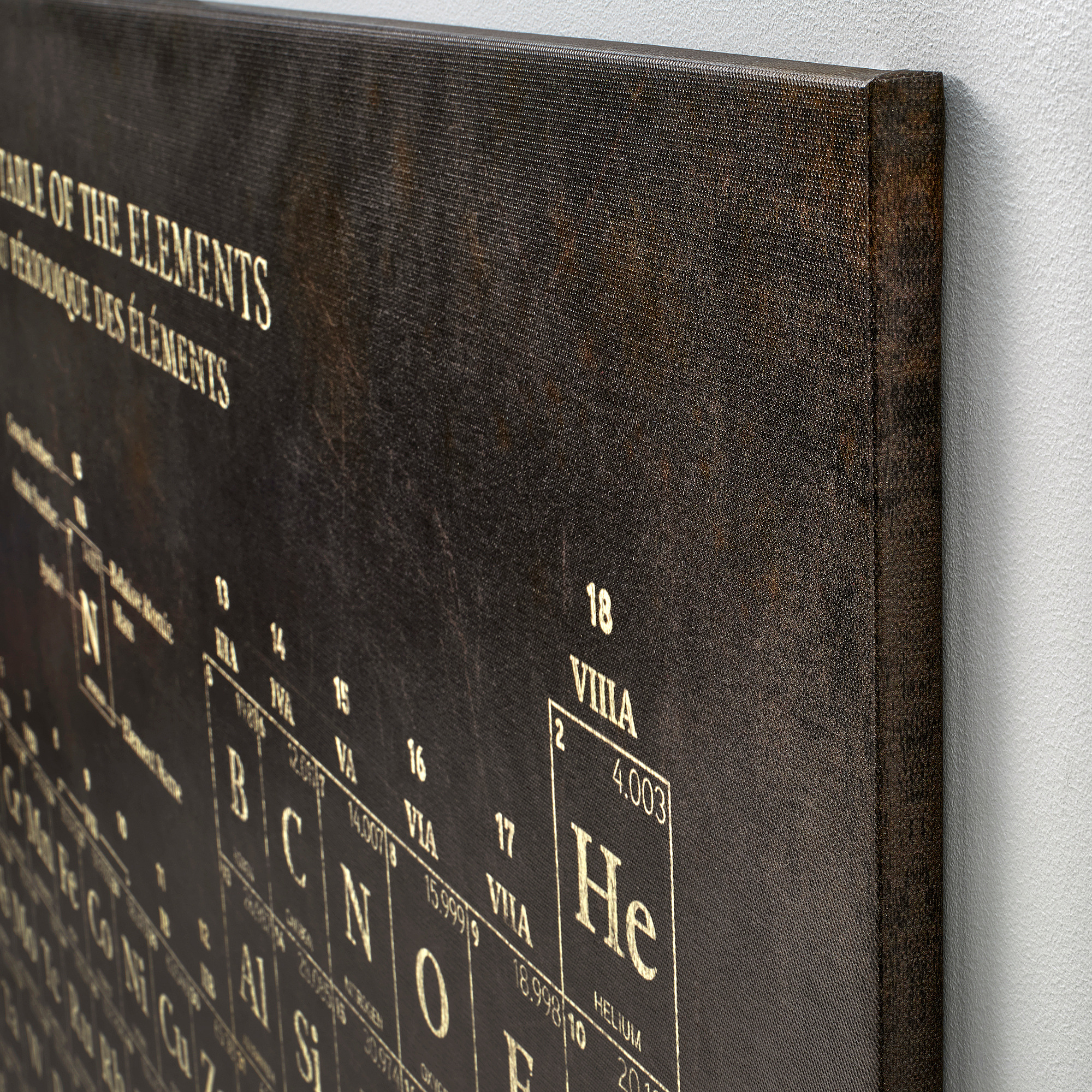 BJÖRKSTA picture with frame periodic table/black - IKEA