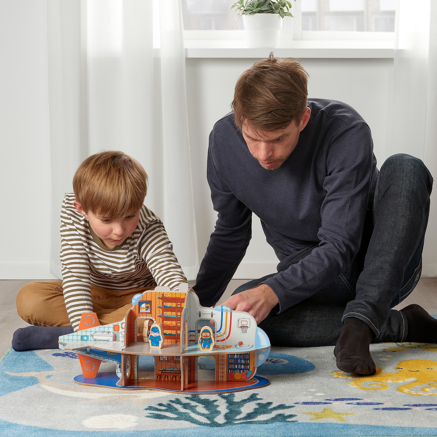 BLÅVINGAD submarine playset, 11 pieces multicolour - IKEA