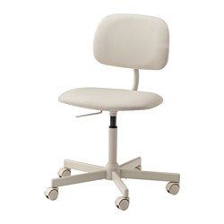 BLECKBERGET swivel chair Klovsta white/grey - IKEA