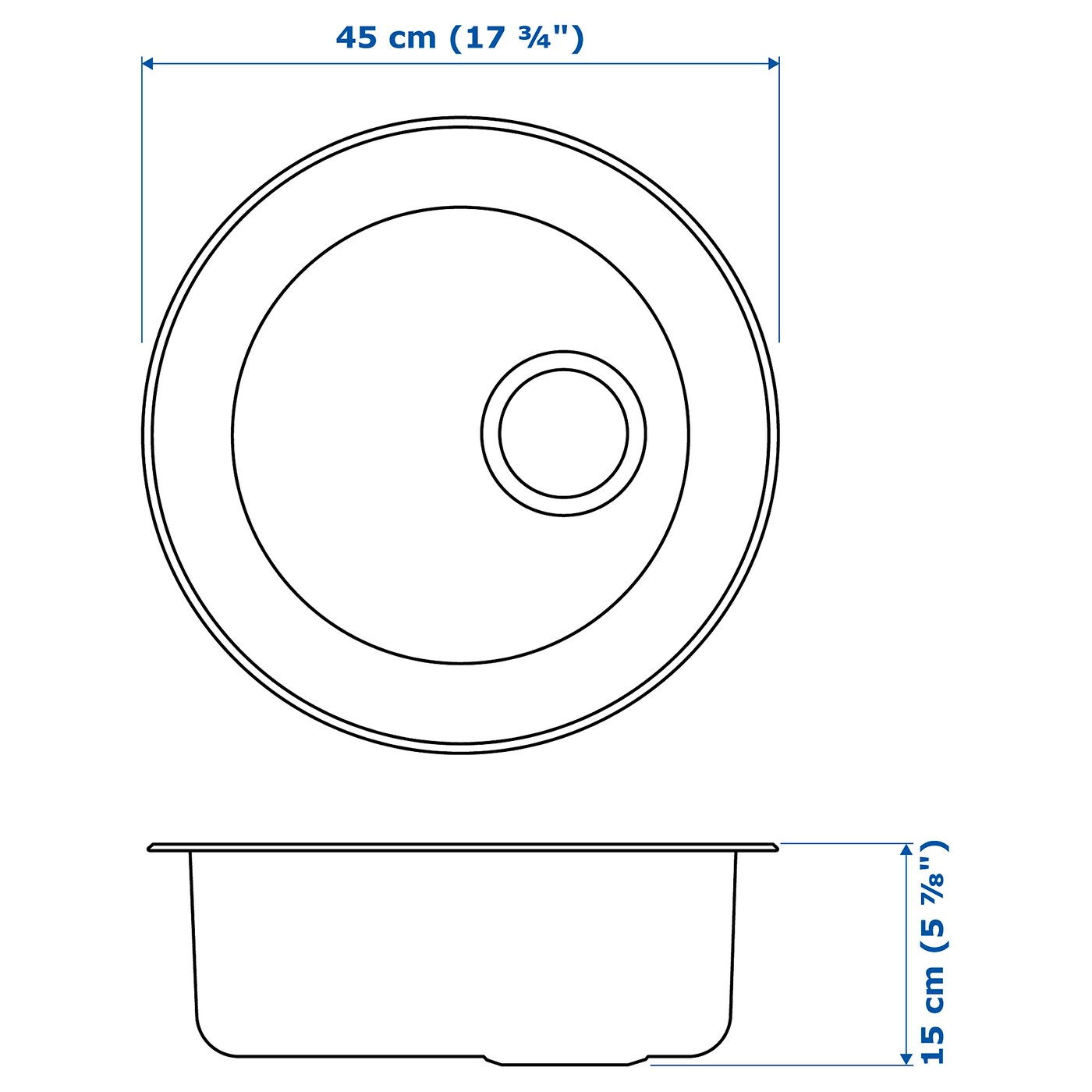 BOHOLMEN inset sink, 1 bowl stainless steel - IKEA