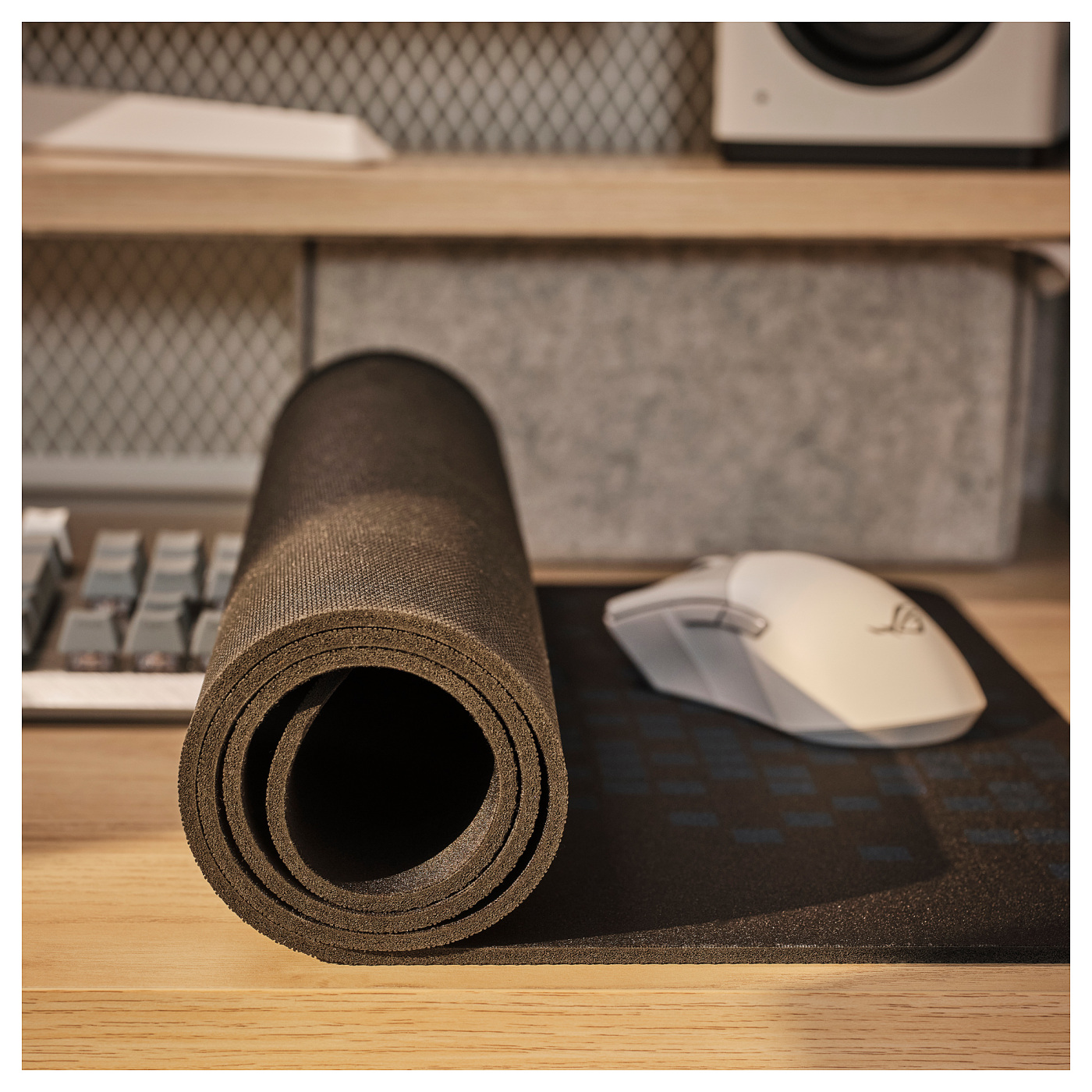 BRÄNNBOLL gaming mouse pad black/patterned - IKEA