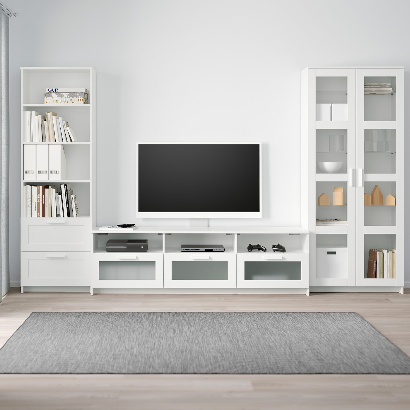 Ikea tv bookshelf unit store