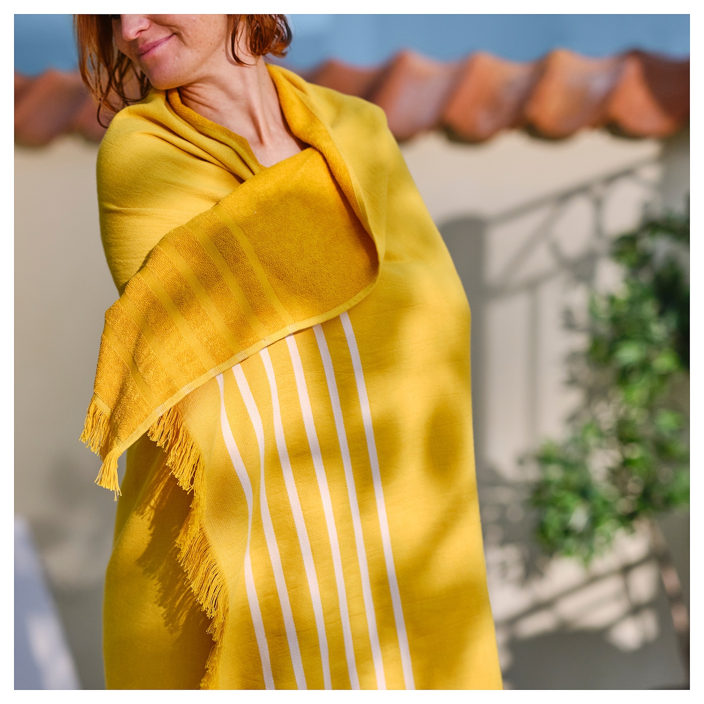 BRÖGGAN bath sheet yellow - IKEA