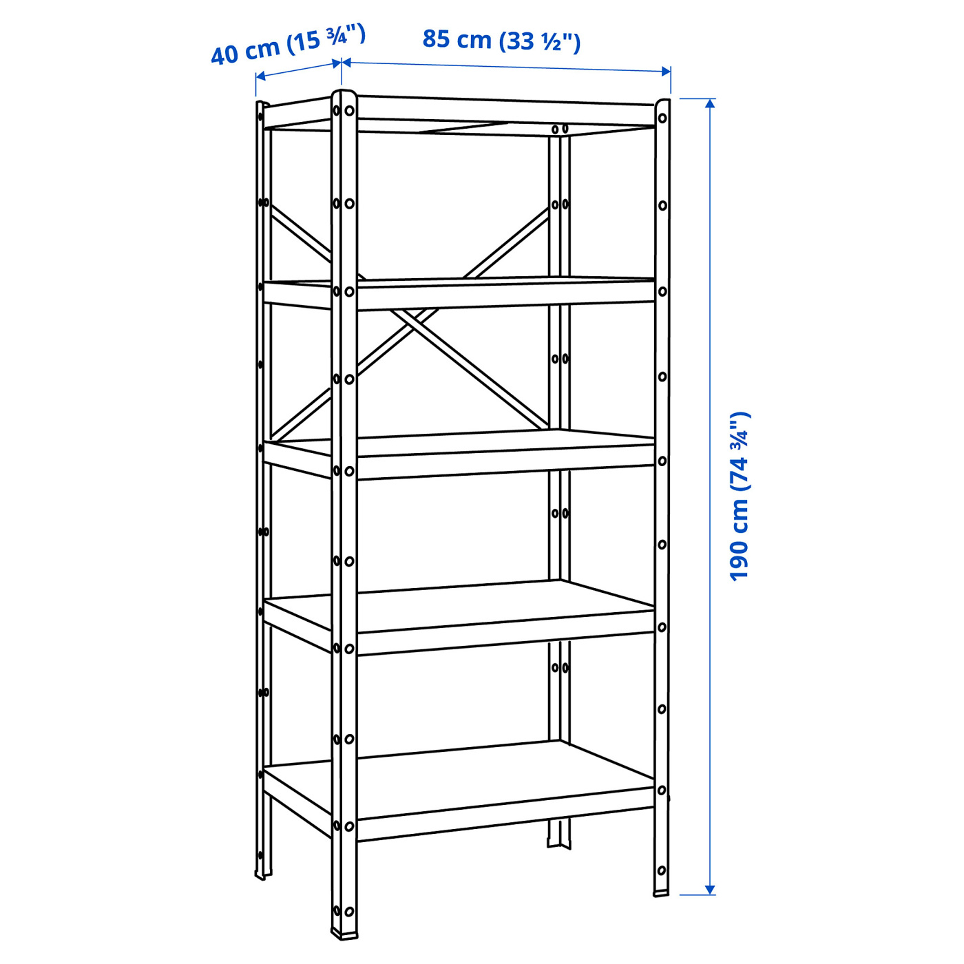 BROR shelving unit white - IKEA