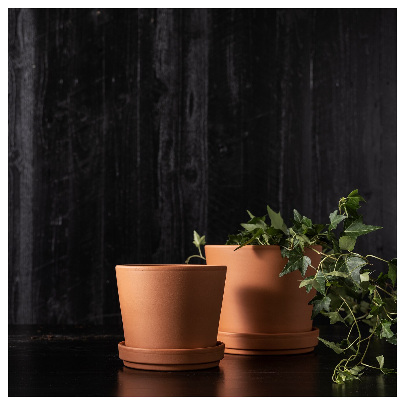 BRUNBAR plant pot with saucer outdoor terracotta IKEA