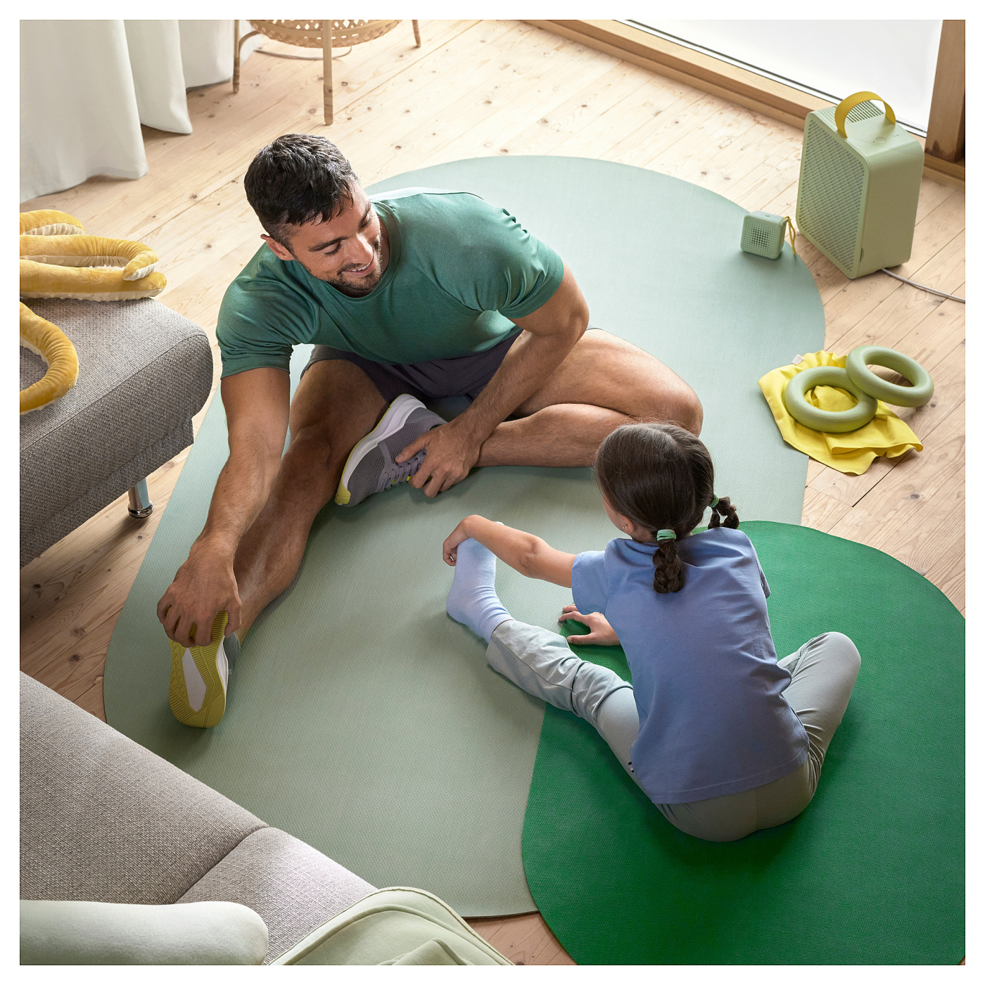 DAJLIEN exercise mat light green - IKEA