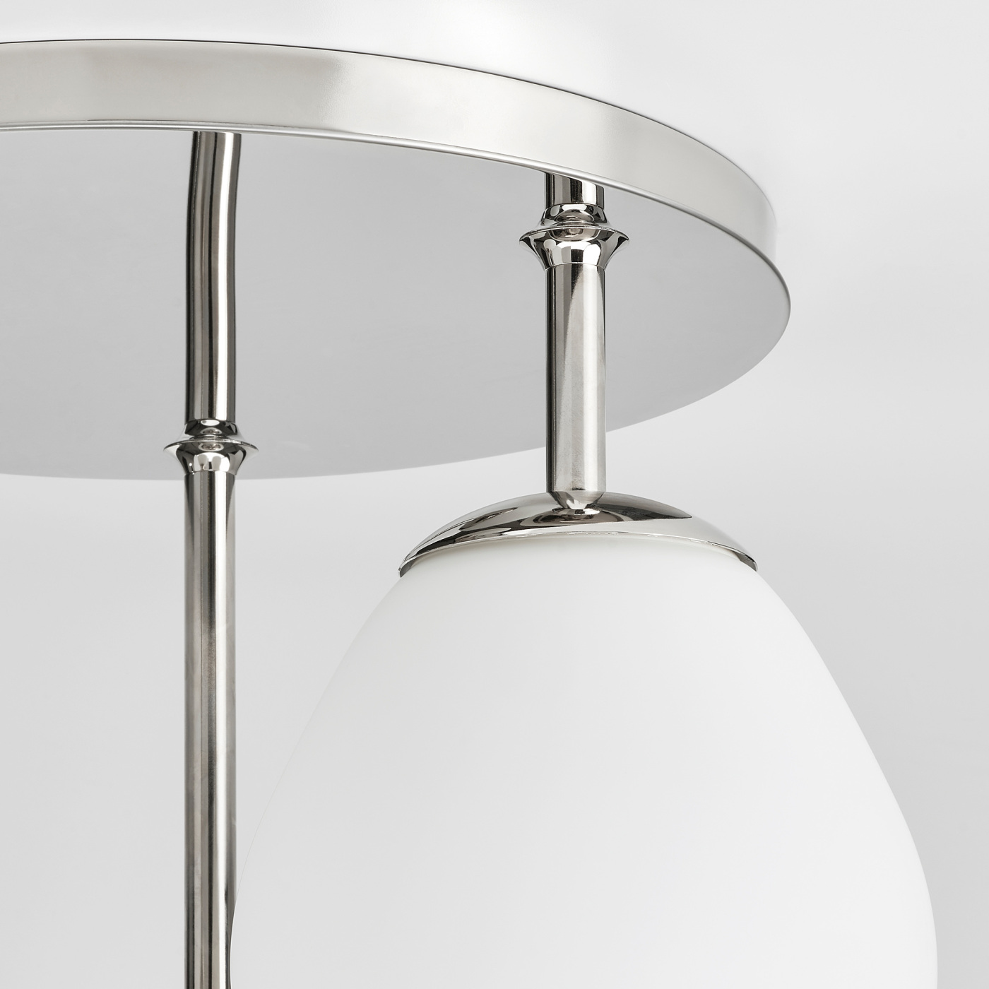 DEJSA ceiling lamp with 3 lamps chrome-plated/opal white glass - IKEA