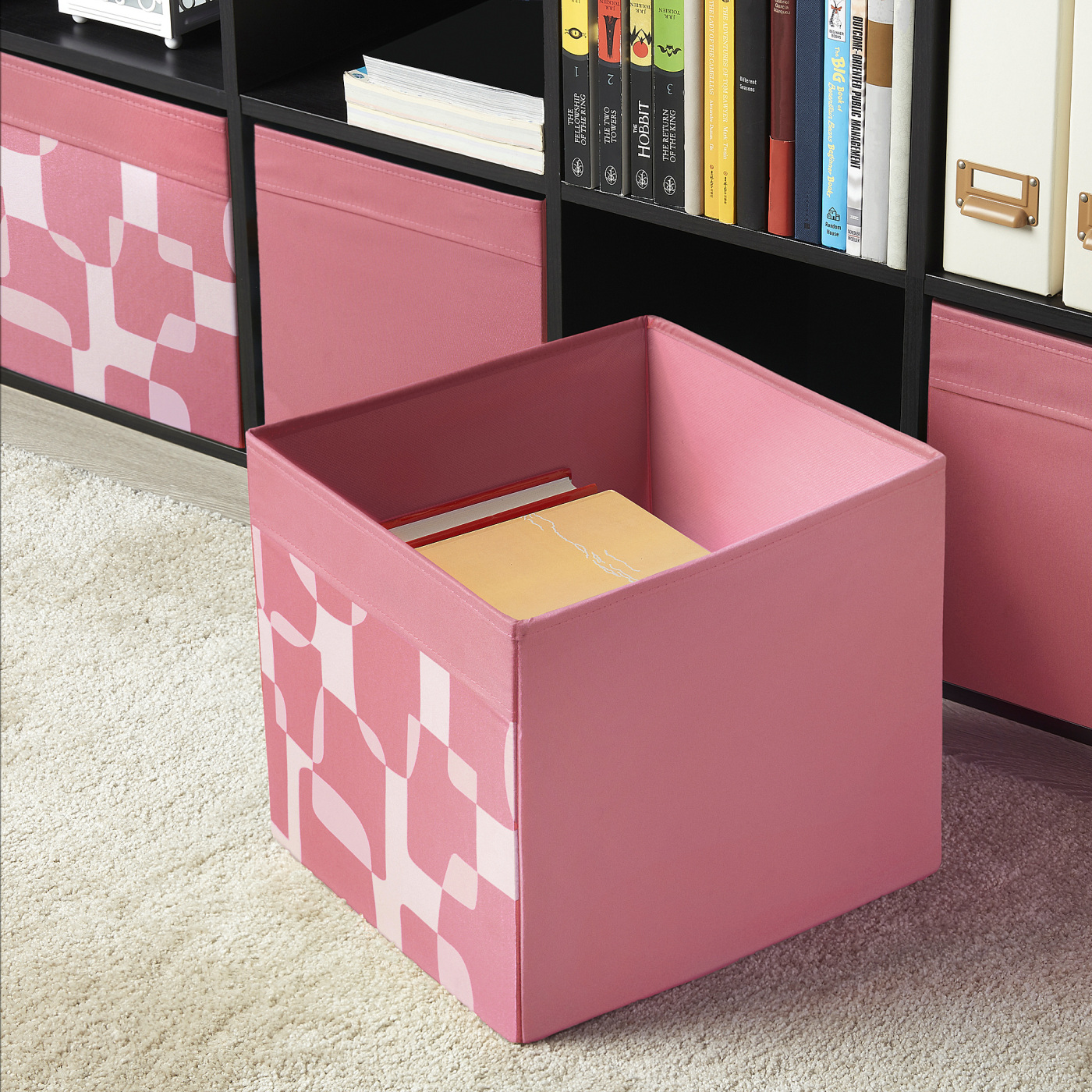 DRÖNA box pink/white - IKEA