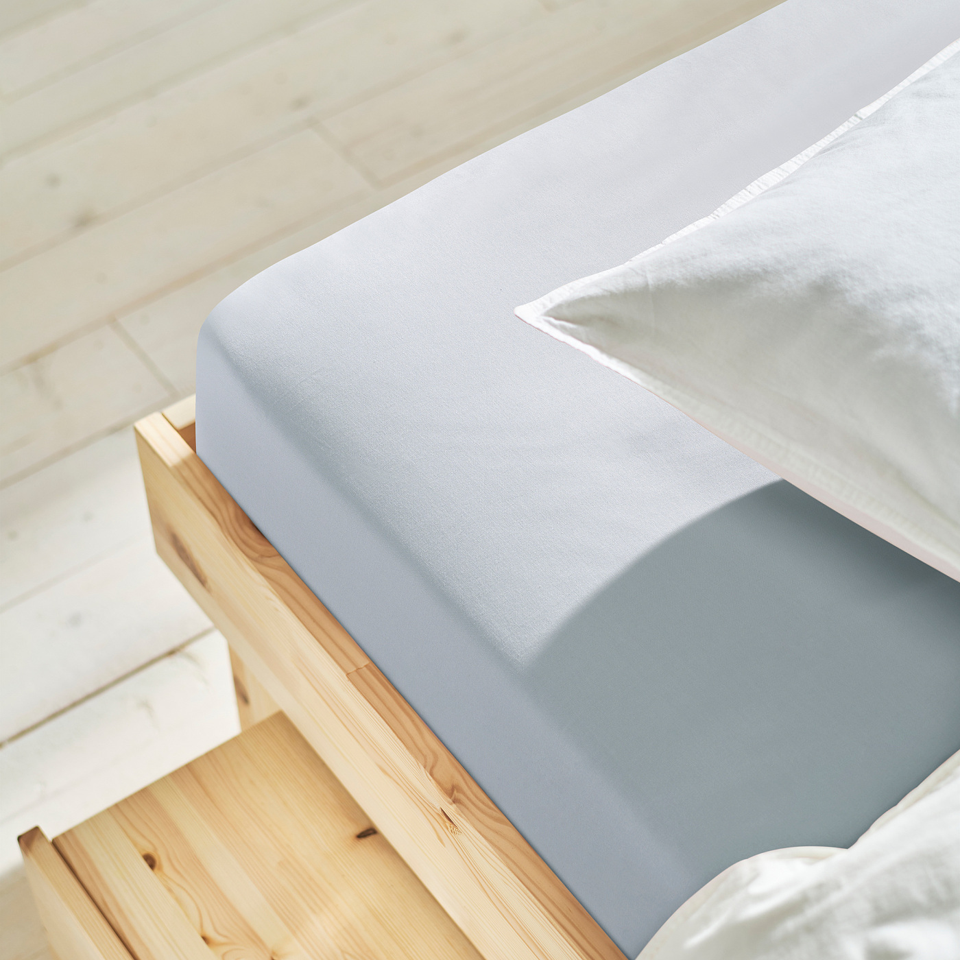 DVALA flat sheet light blue - IKEA