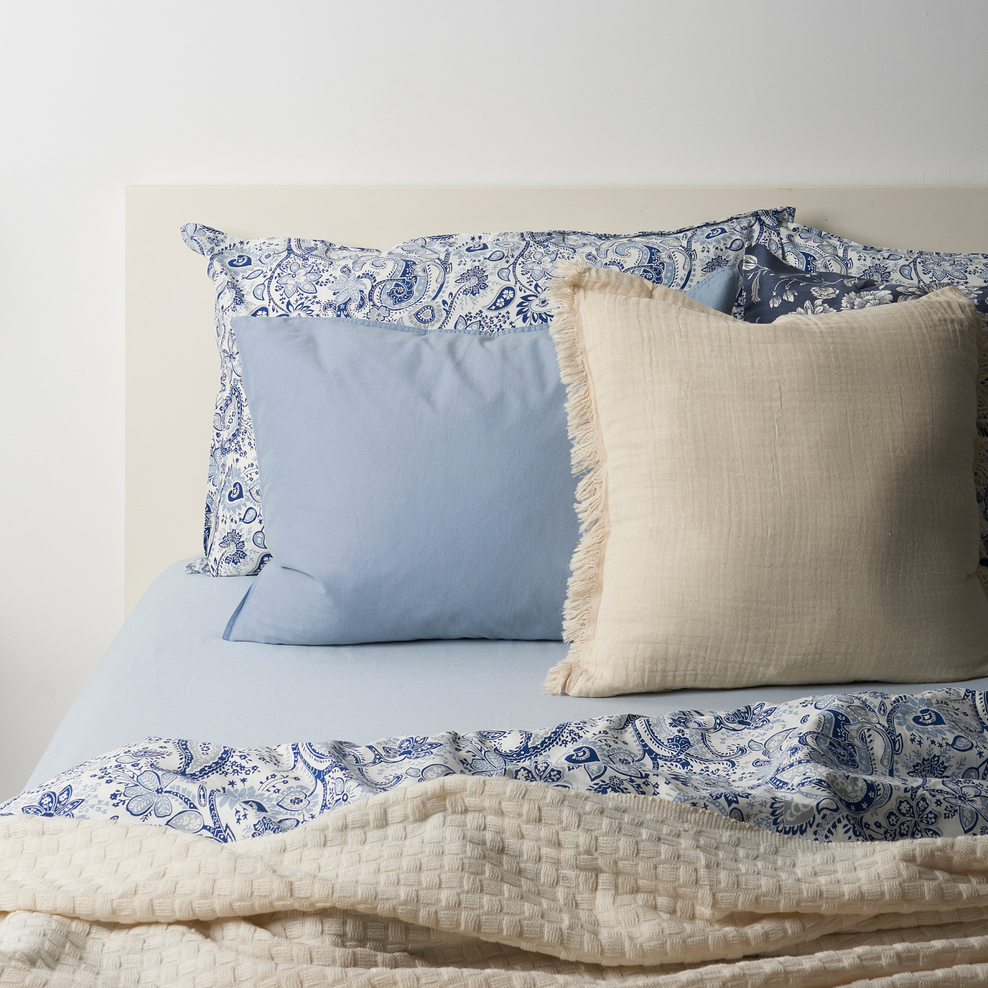 DVALA flat sheet light blue - IKEA