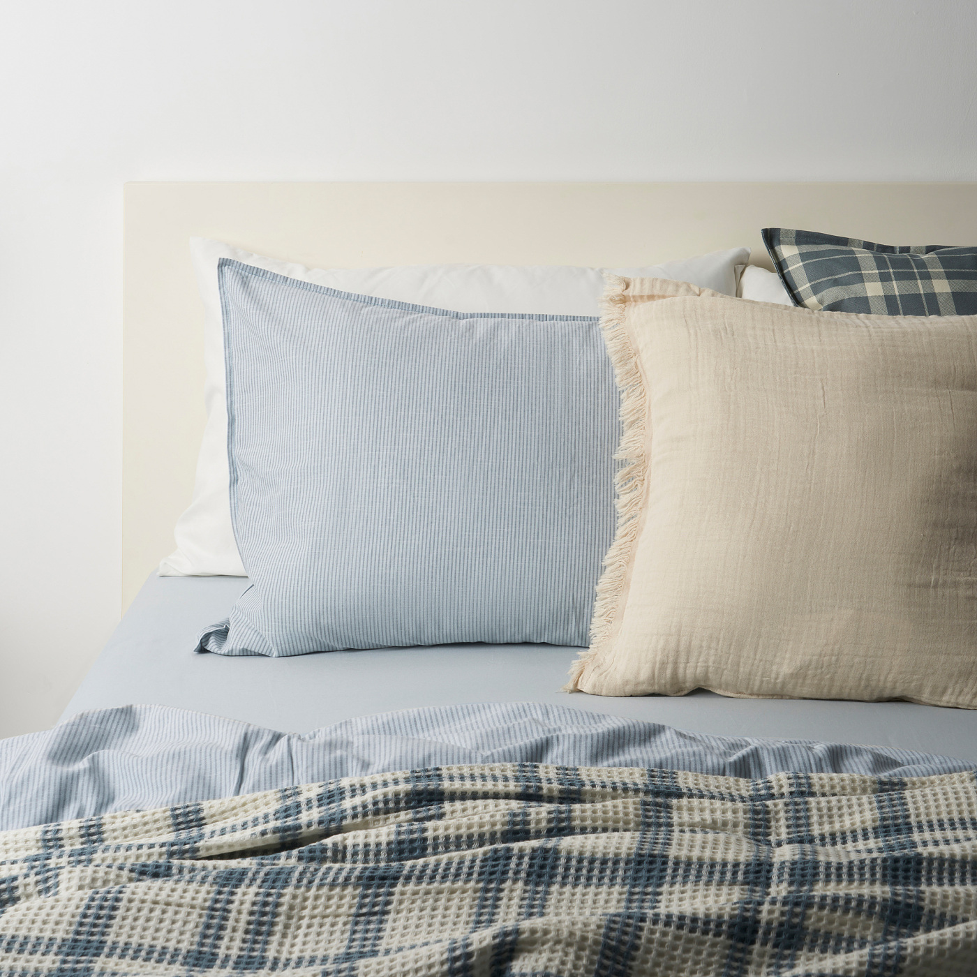 DVALA flat sheet light blue - IKEA