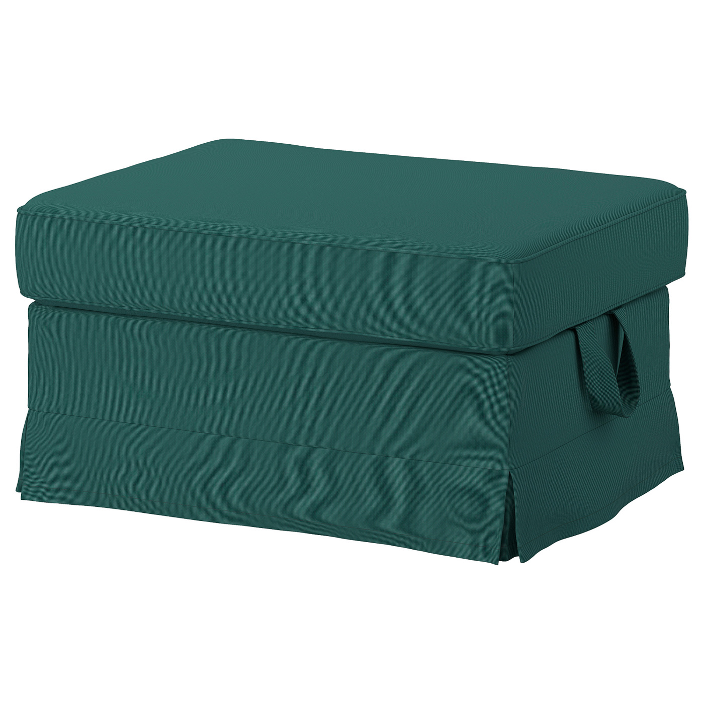 EKTORP cover for footstool Totebo dark turquoise - IKEA