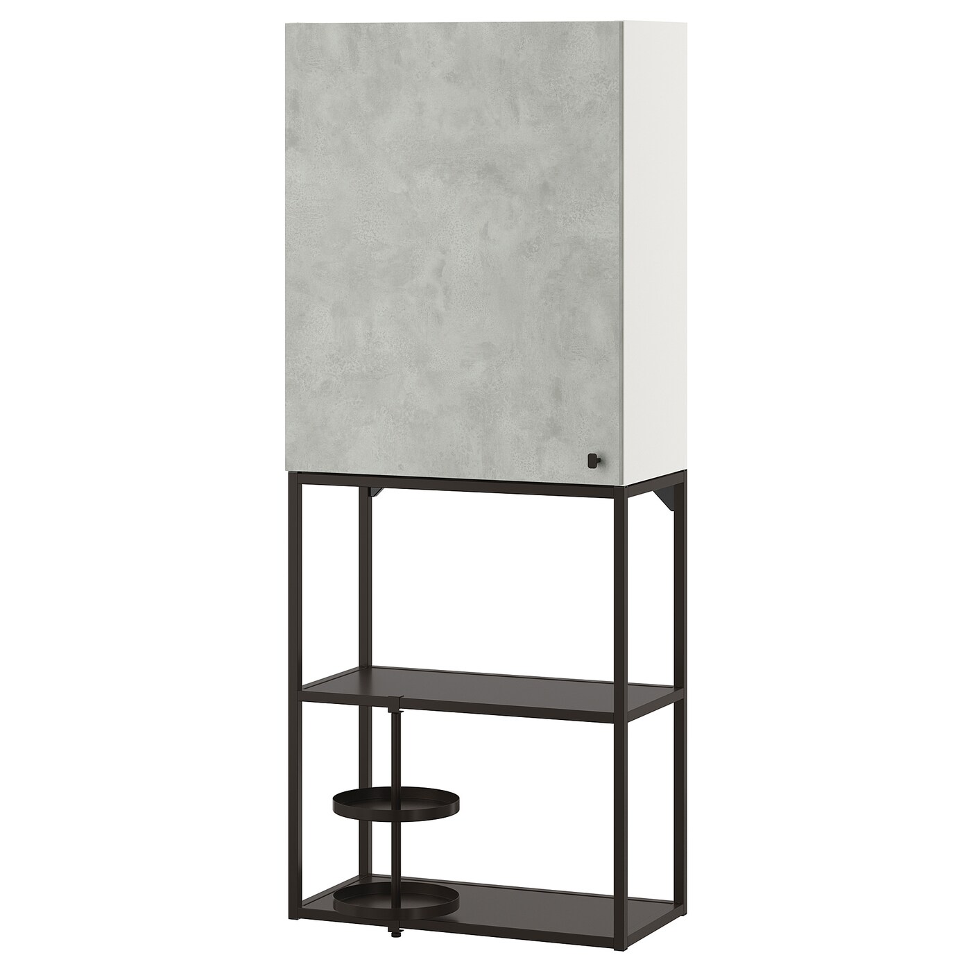 ENHET storage combination anthracite/concrete effect - IKEA