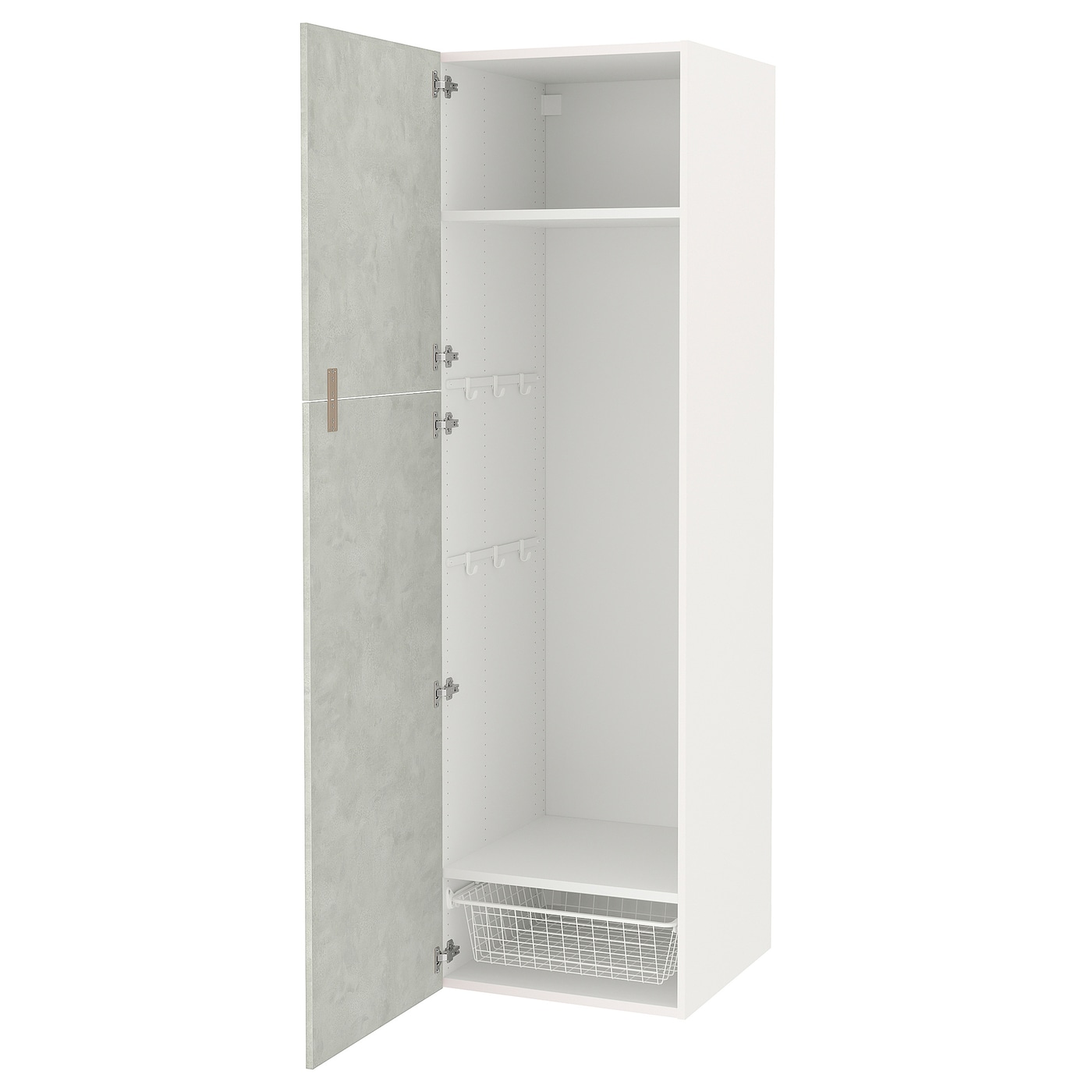 ENHET storage combination white/concrete effect - IKEA