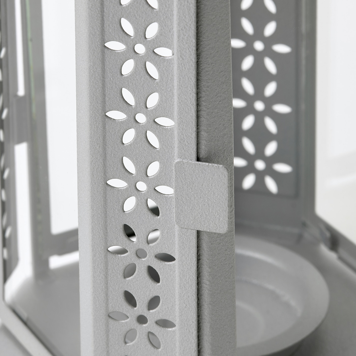 ENRUM lantern for tealight in/outdoor silver-colour - IKEA