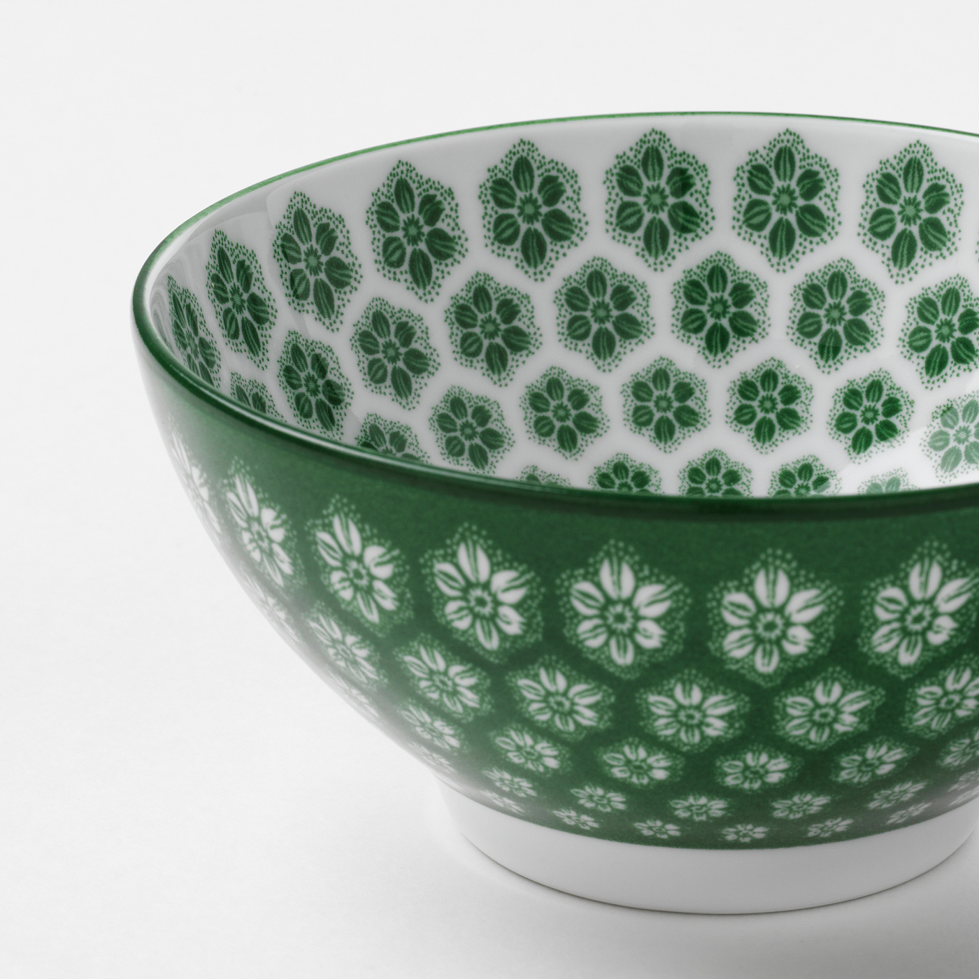 ENTUSIASM bowl patterned/green - IKEA