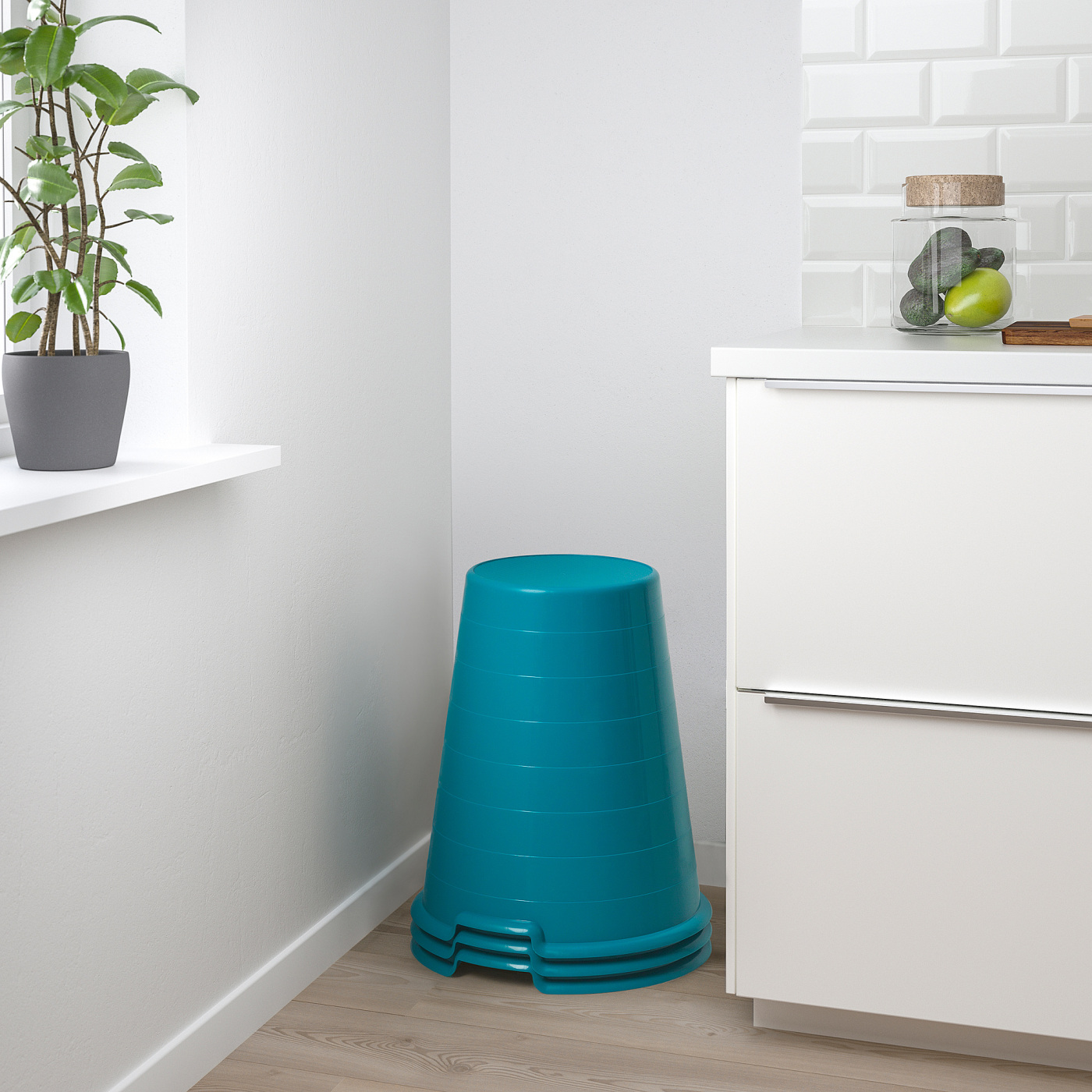 EVERT stool blue - IKEA