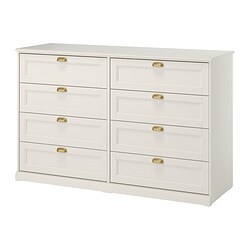 FÅGELFJÄLLET chest of 8 drawers black oak effect - IKEA