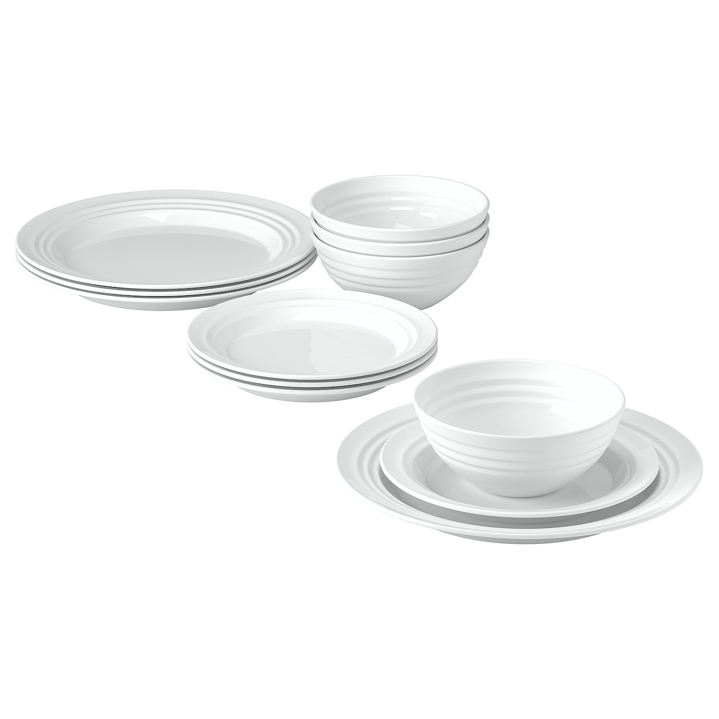 FAVORISERA 12-piece service white - IKEA