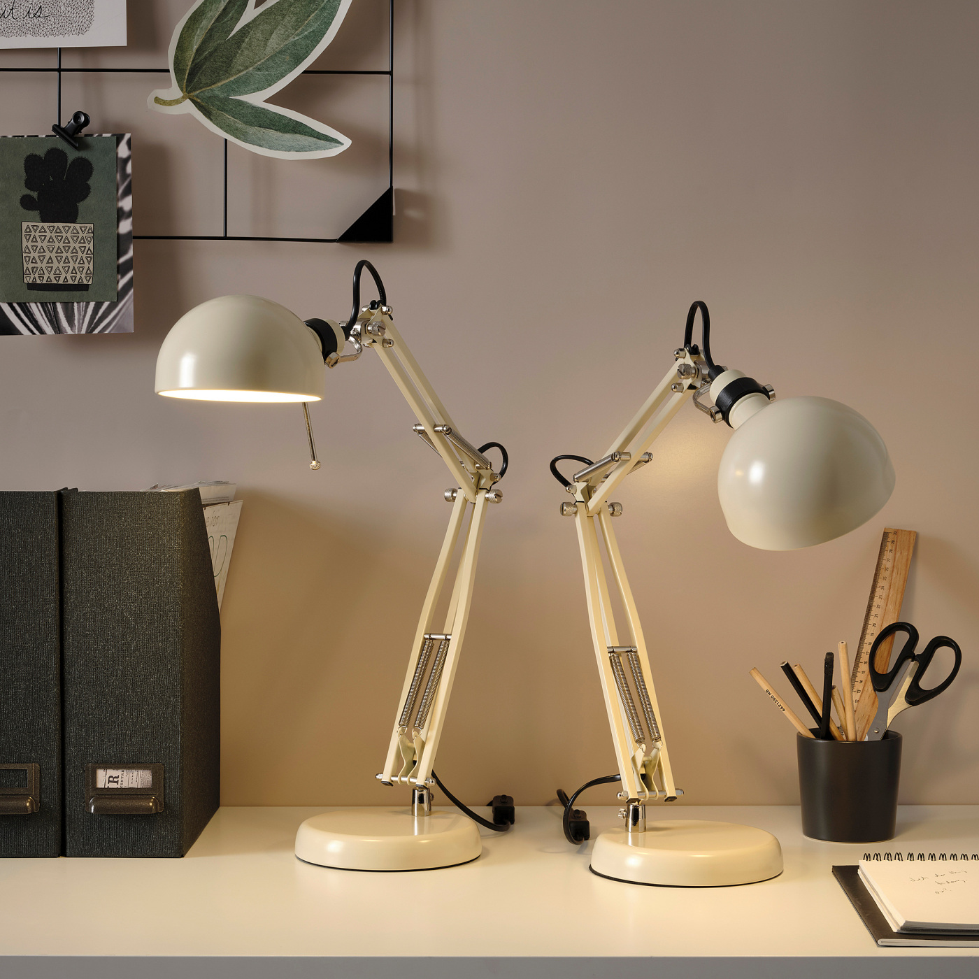 FORSÅ work lamp beige - IKEA