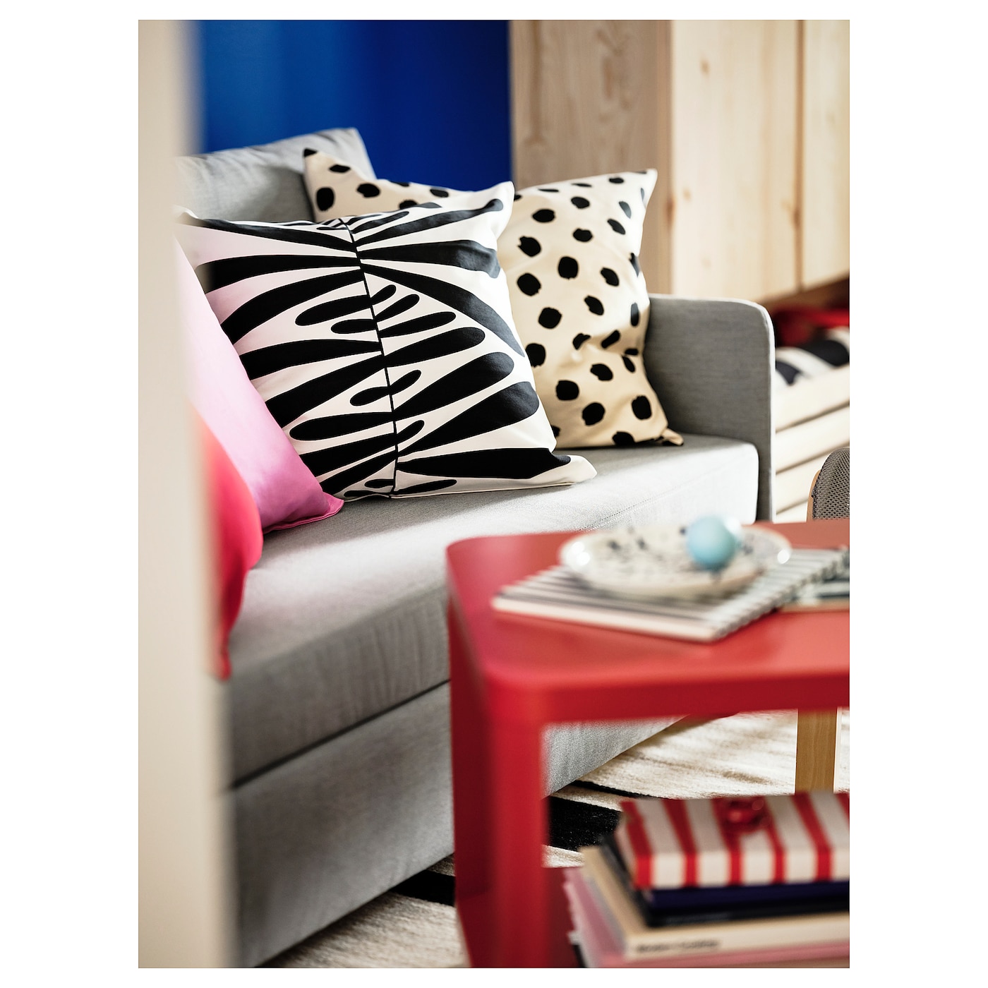 FRIDHULT sofa-bed Knisa light grey - IKEA