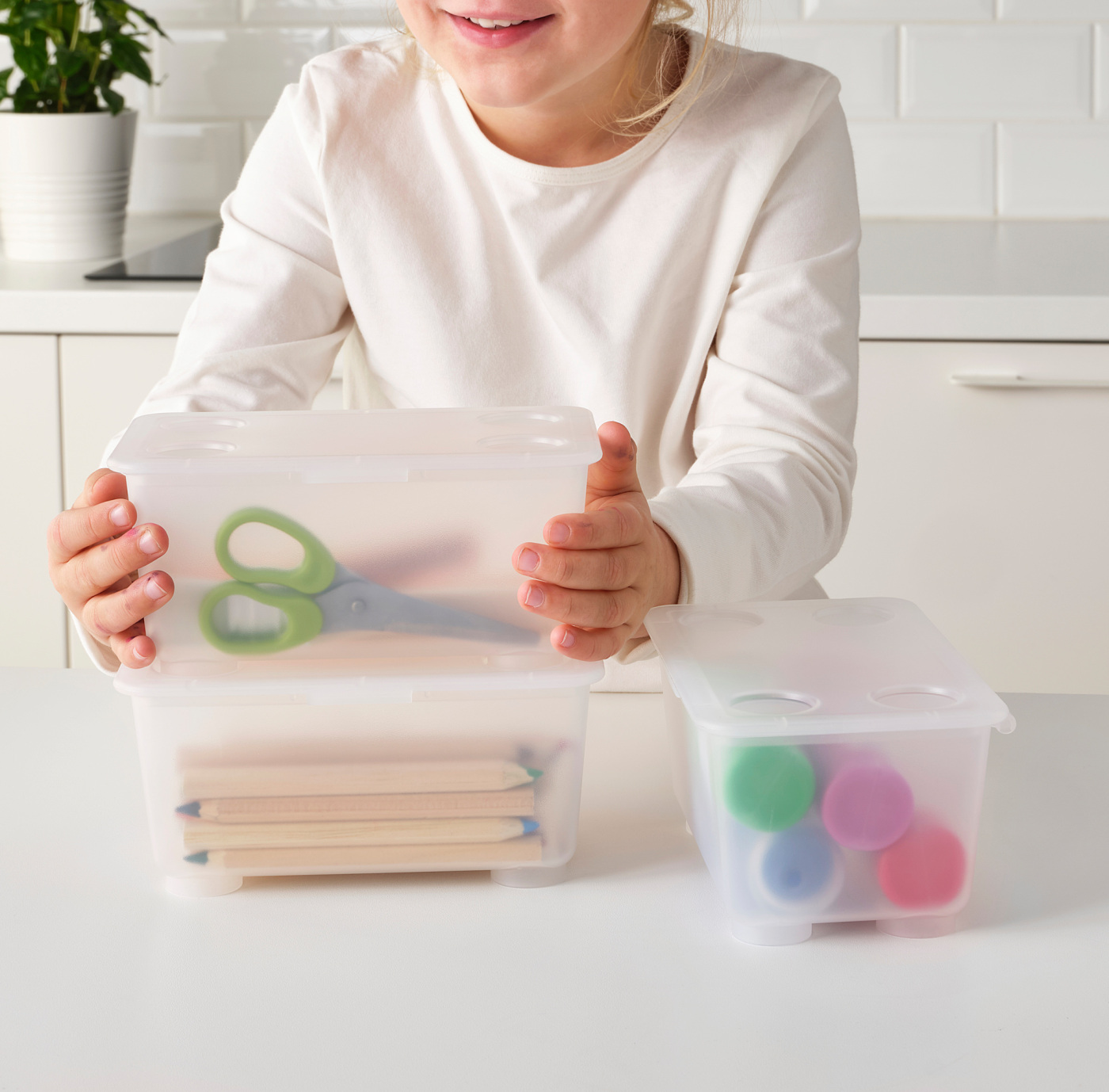GLIS box with lid transparent - IKEA