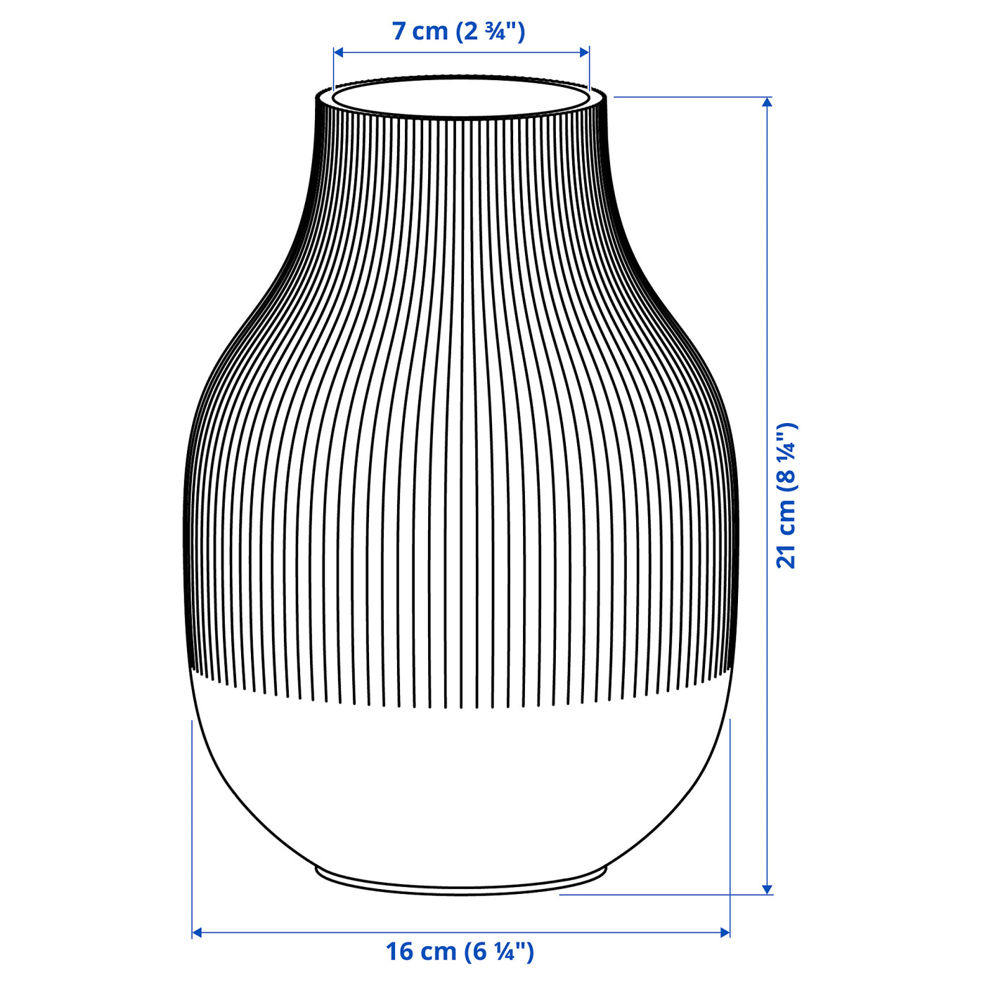 GRADVIS vase dark grey - IKEA