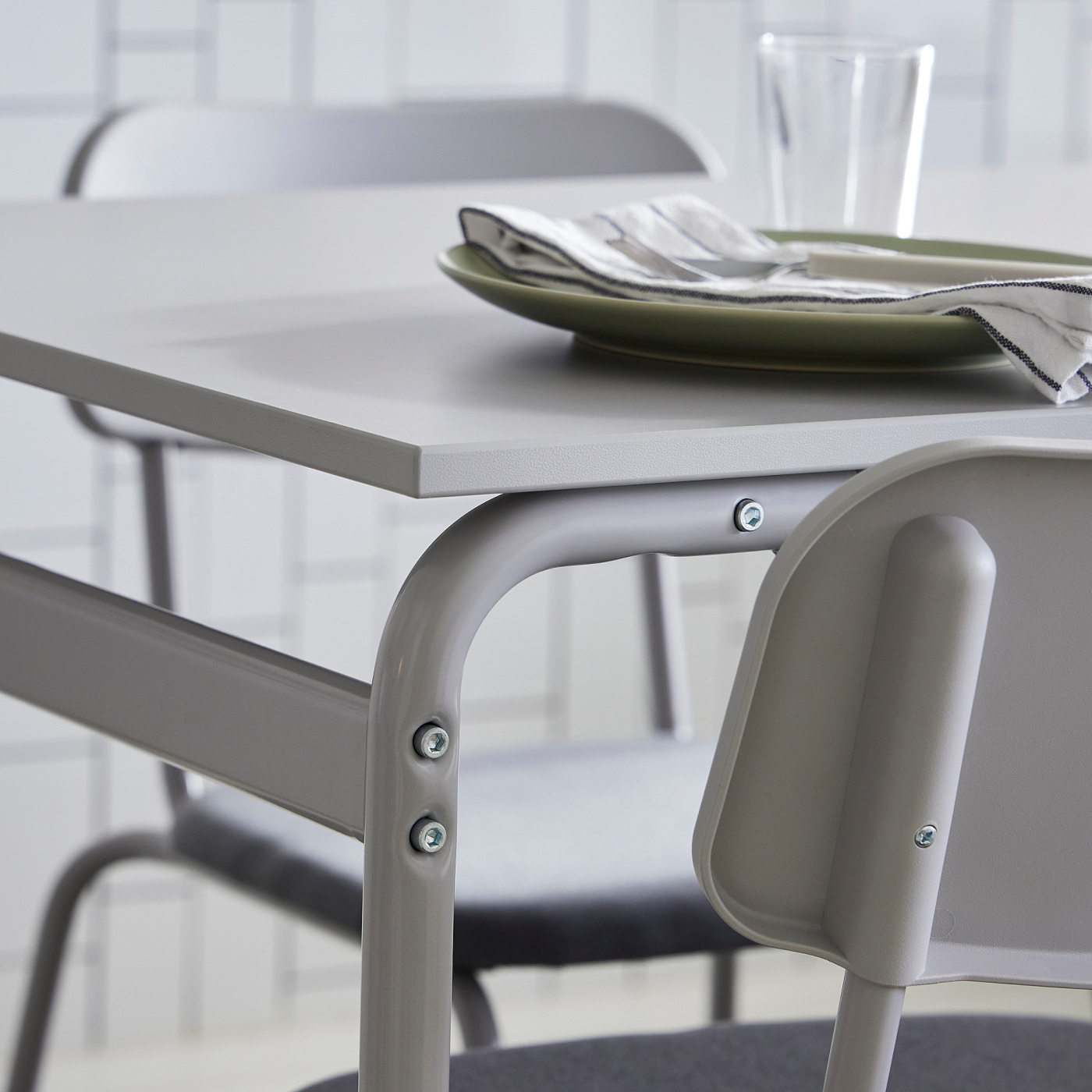 GRÅSALA table grey/grey - IKEA