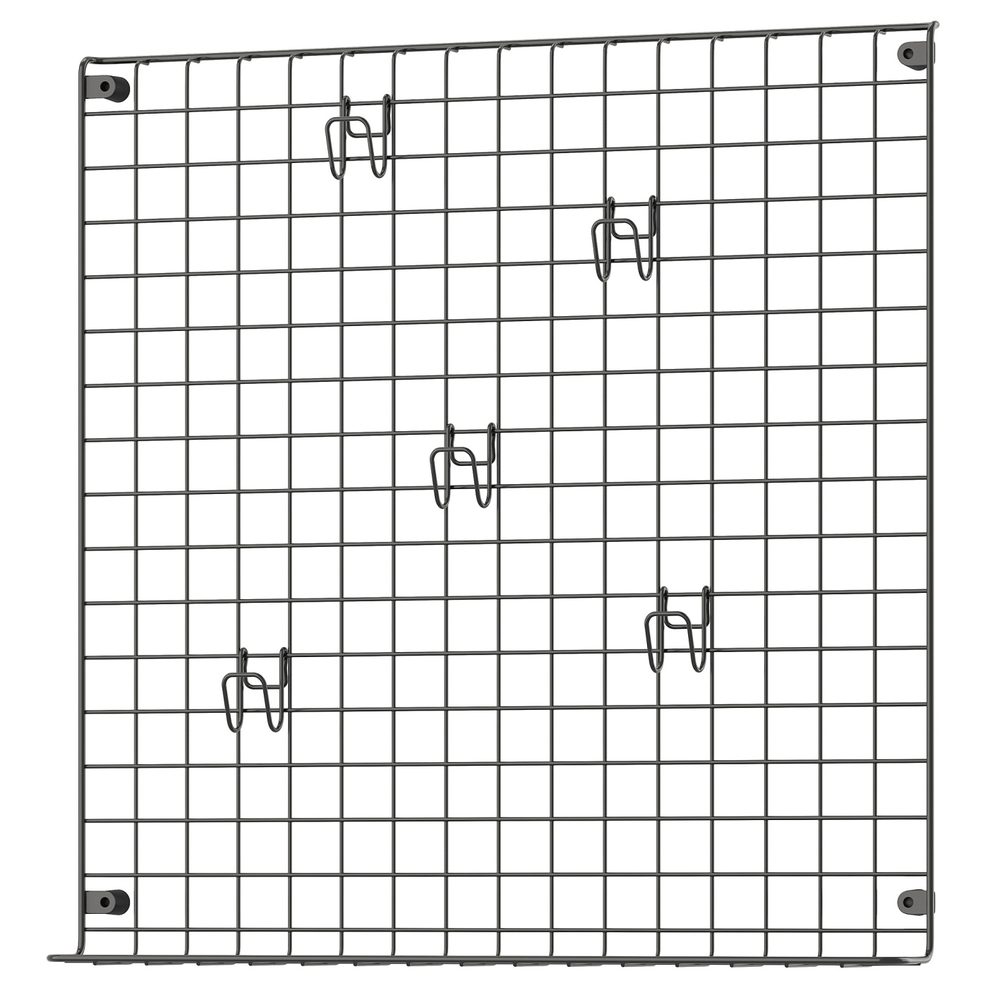 GREJIG wall grid with rail grey - IKEA