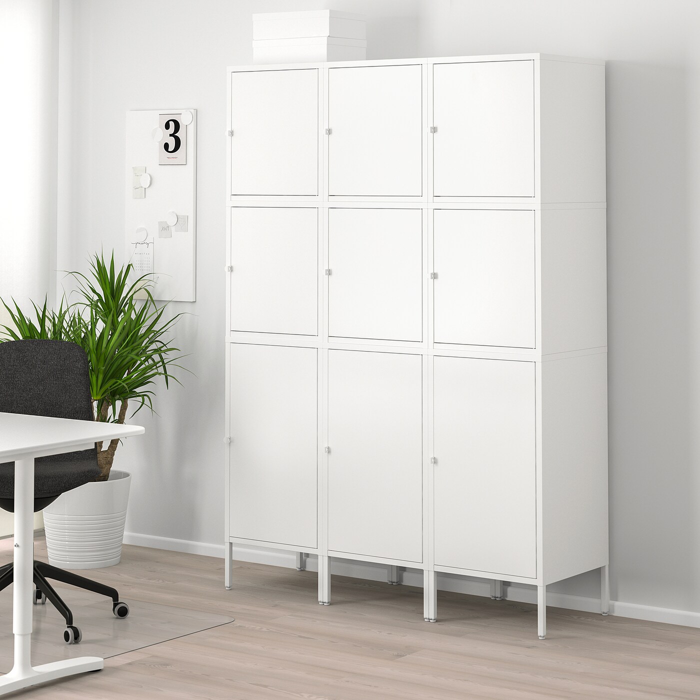 HALLAN storage combination with doors white IKEA