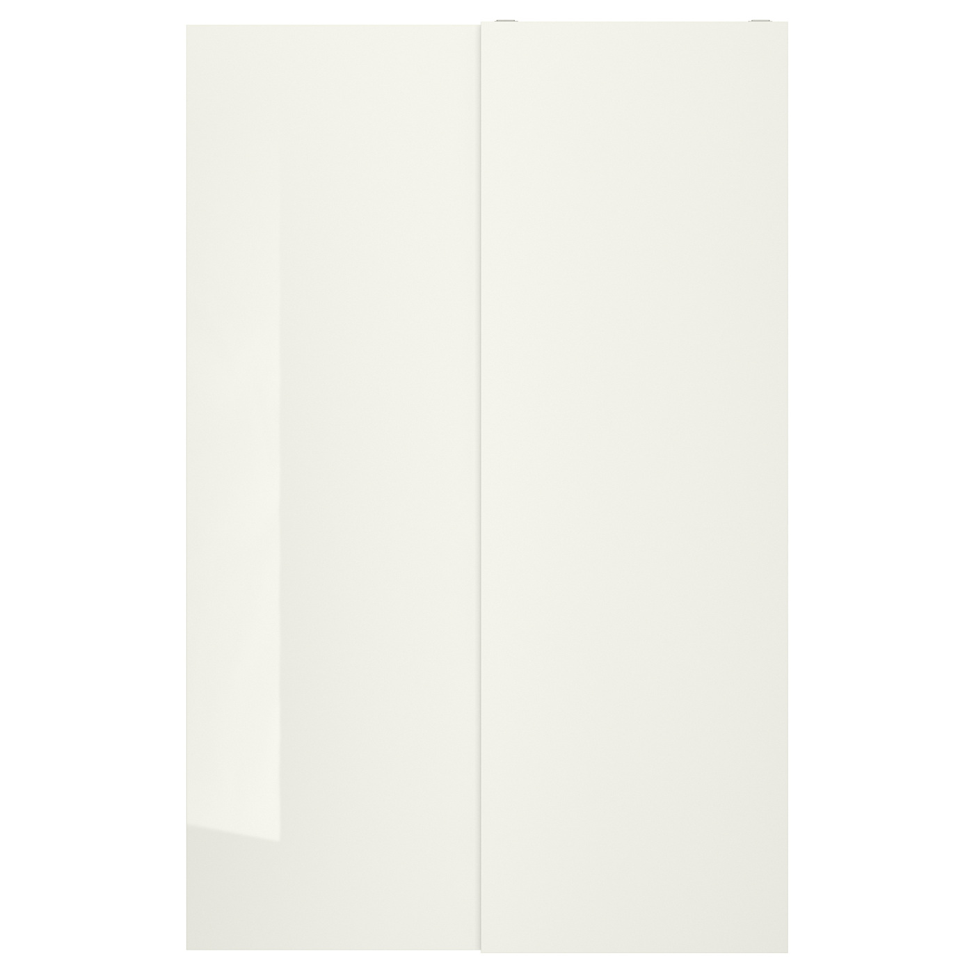 HASVIK pair of sliding doors high-gloss/white - IKEA