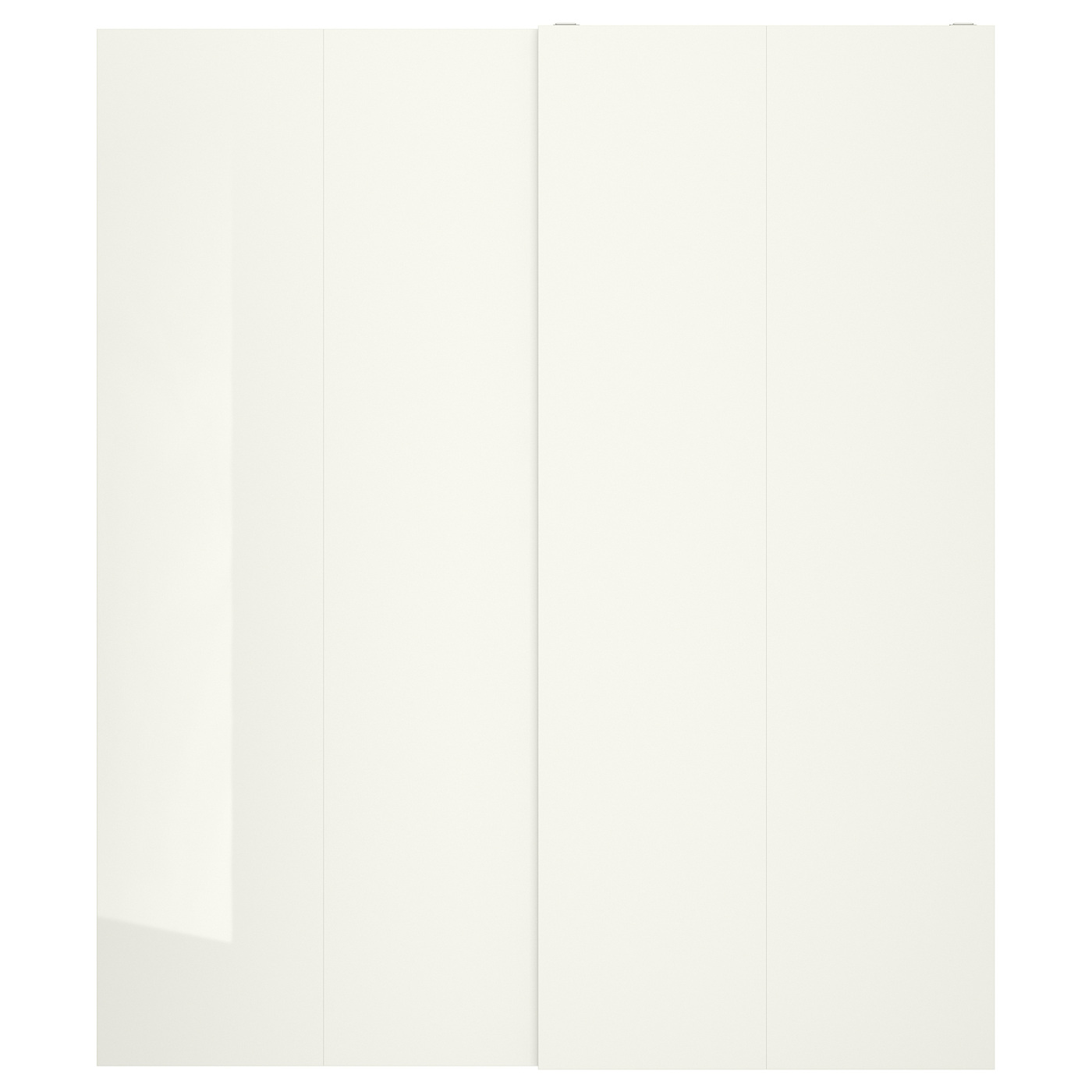 HASVIK pair of sliding doors high-gloss/white - IKEA