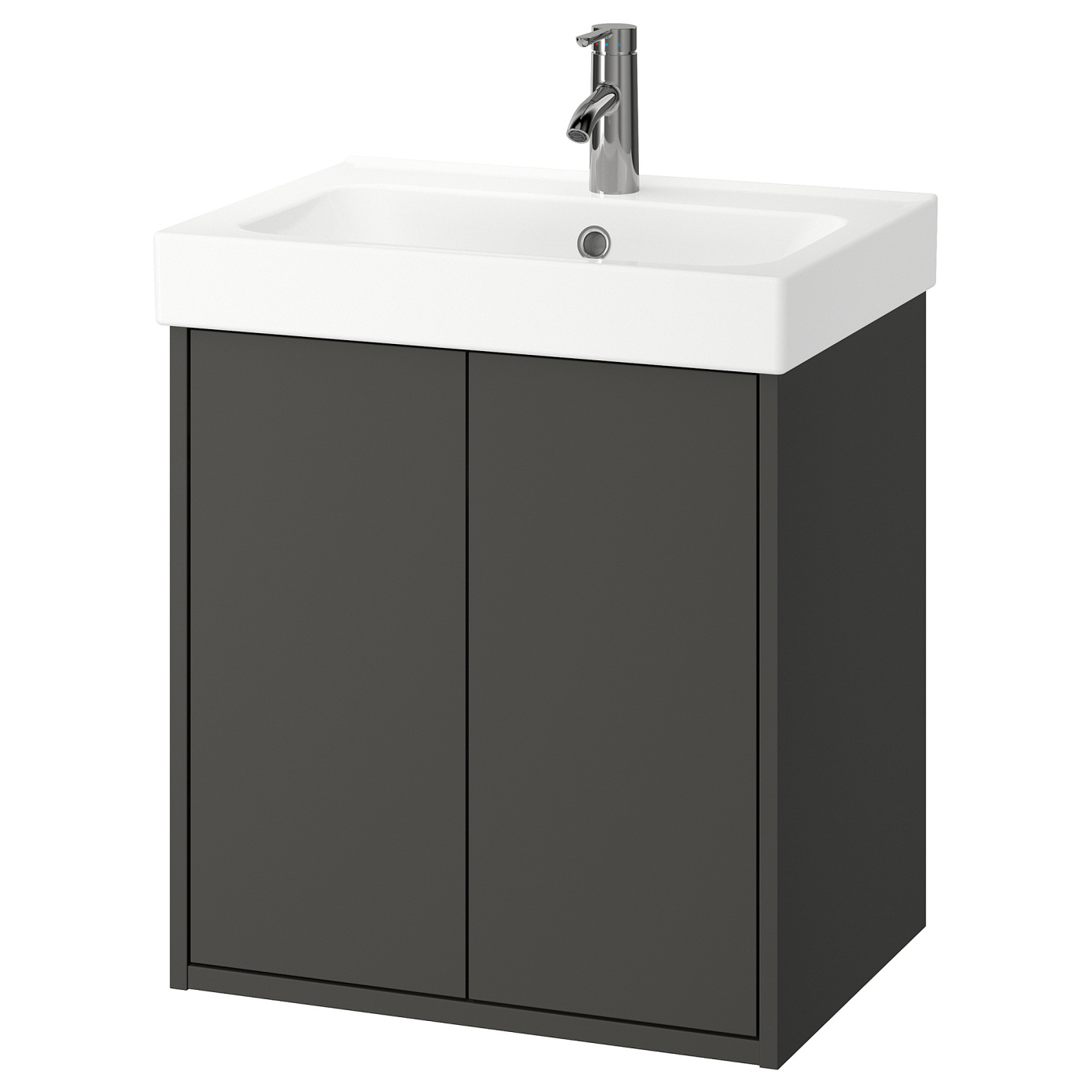 HAVBÄCK / ORRSJÖN wash-stnd w drs/deep wash-basin/tap dark grey - IKEA