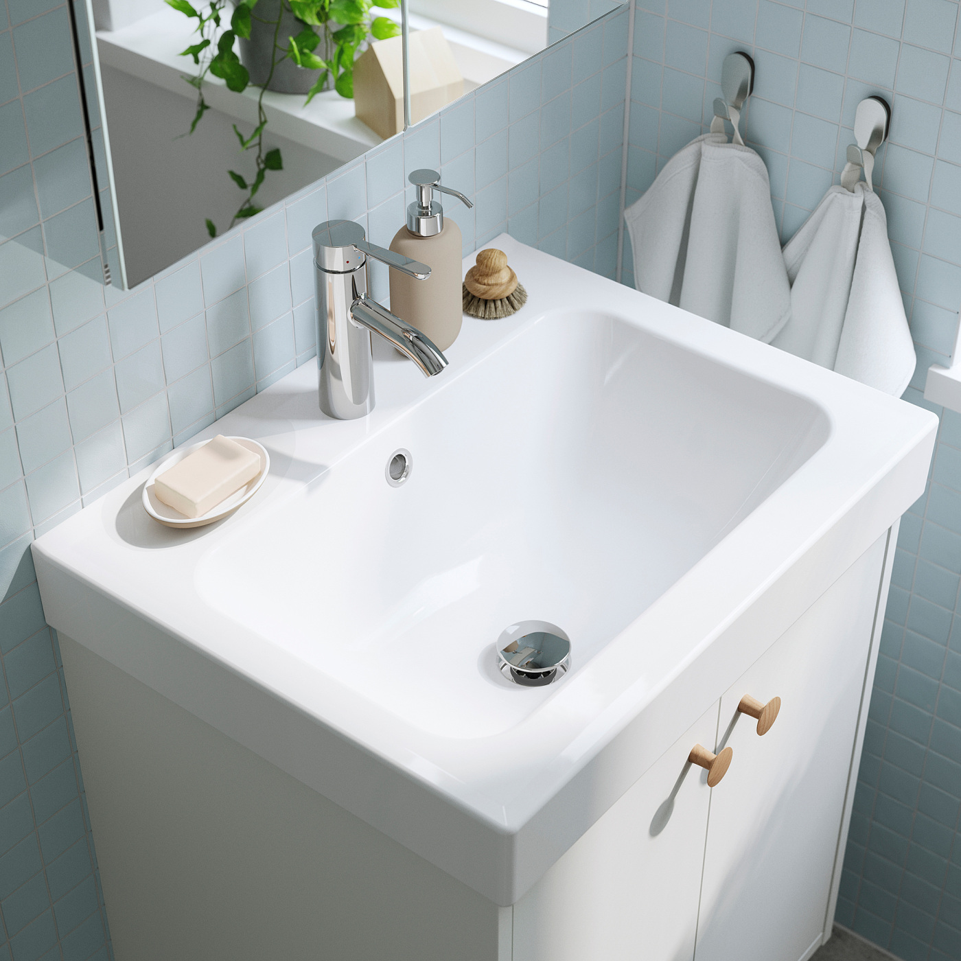 HAVBÄCK / ORRSJÖN wash-stnd w drs/deep wash-basin/tap white - IKEA