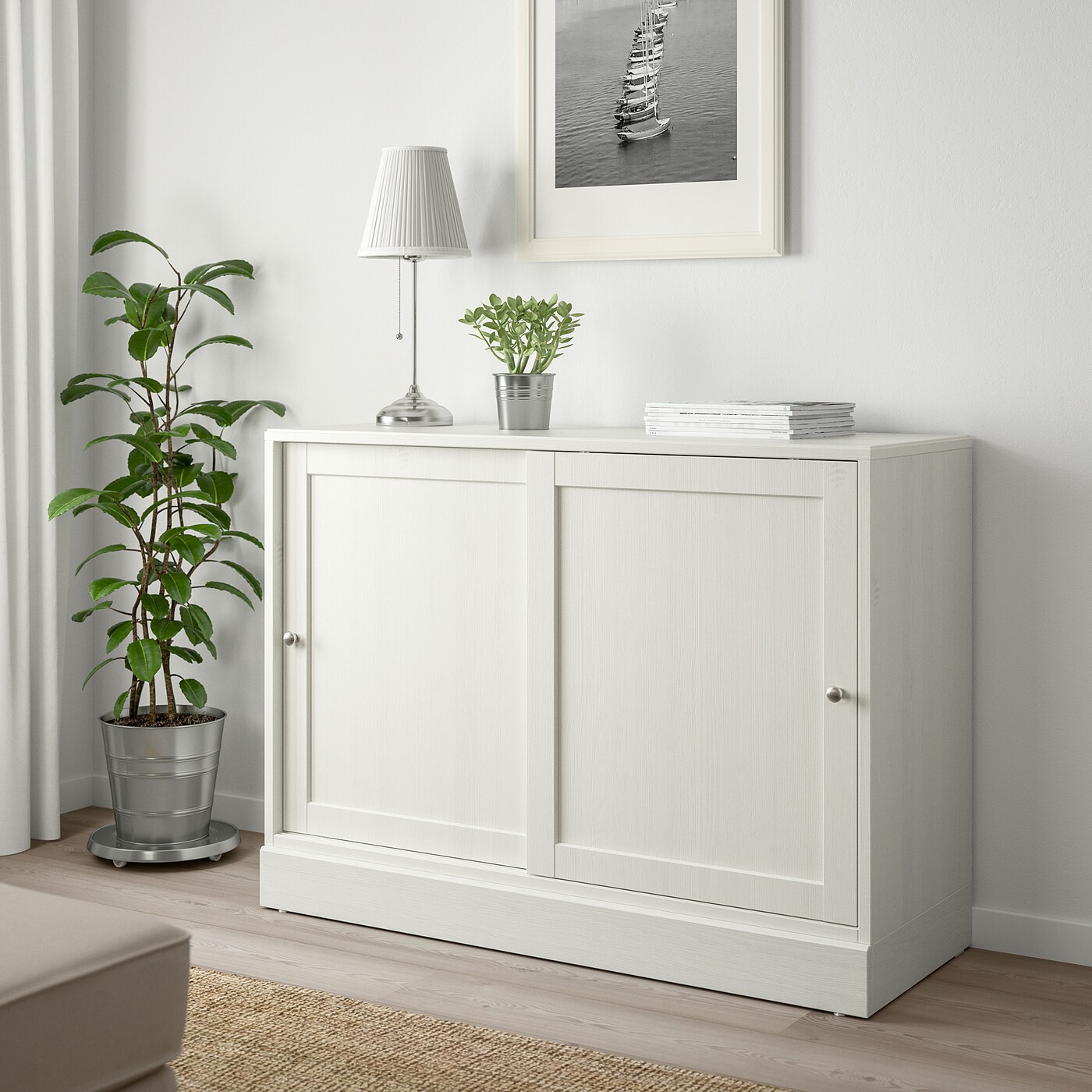 HAVSTA cabinet with plinth white - IKEA