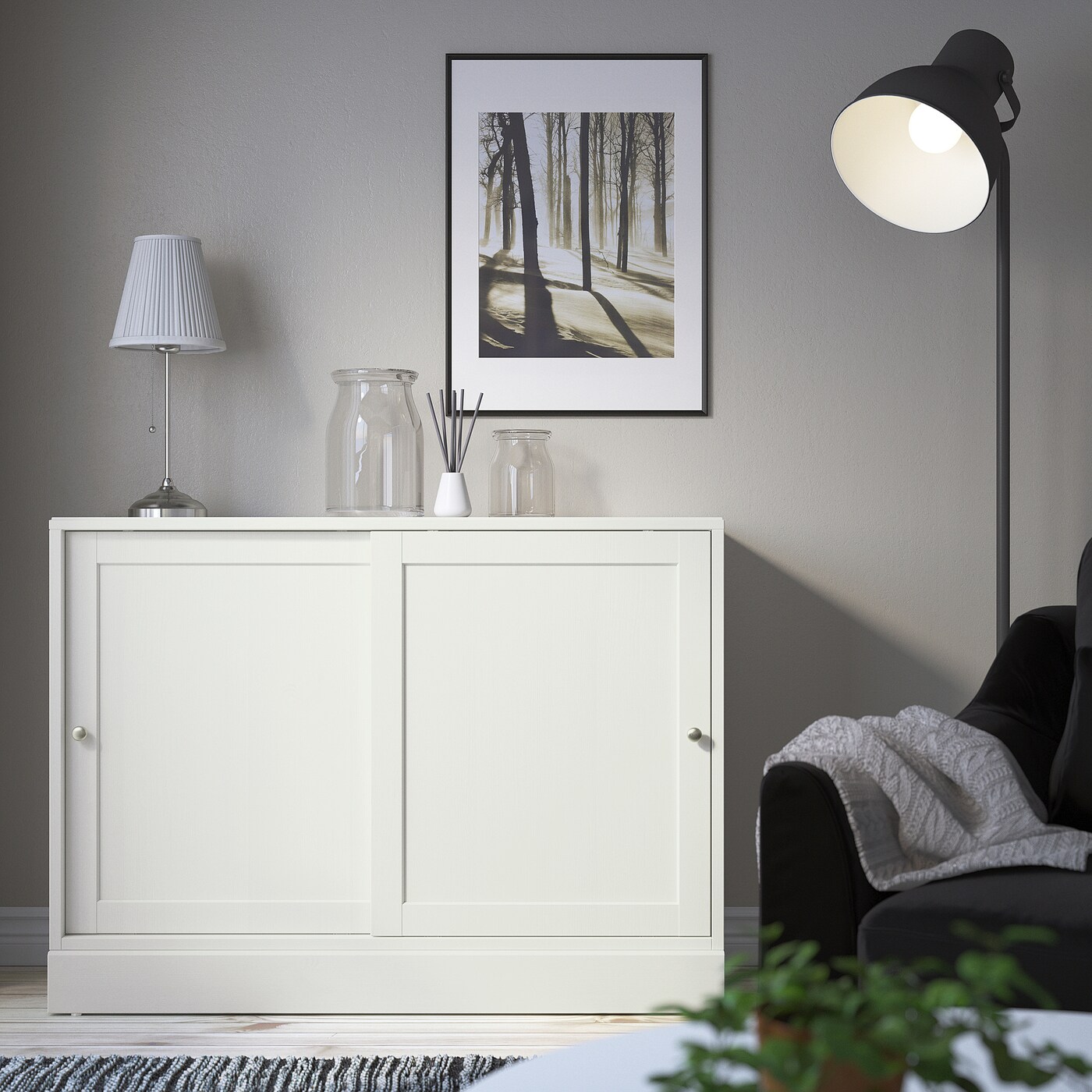 HAVSTA cabinet with plinth white - IKEA