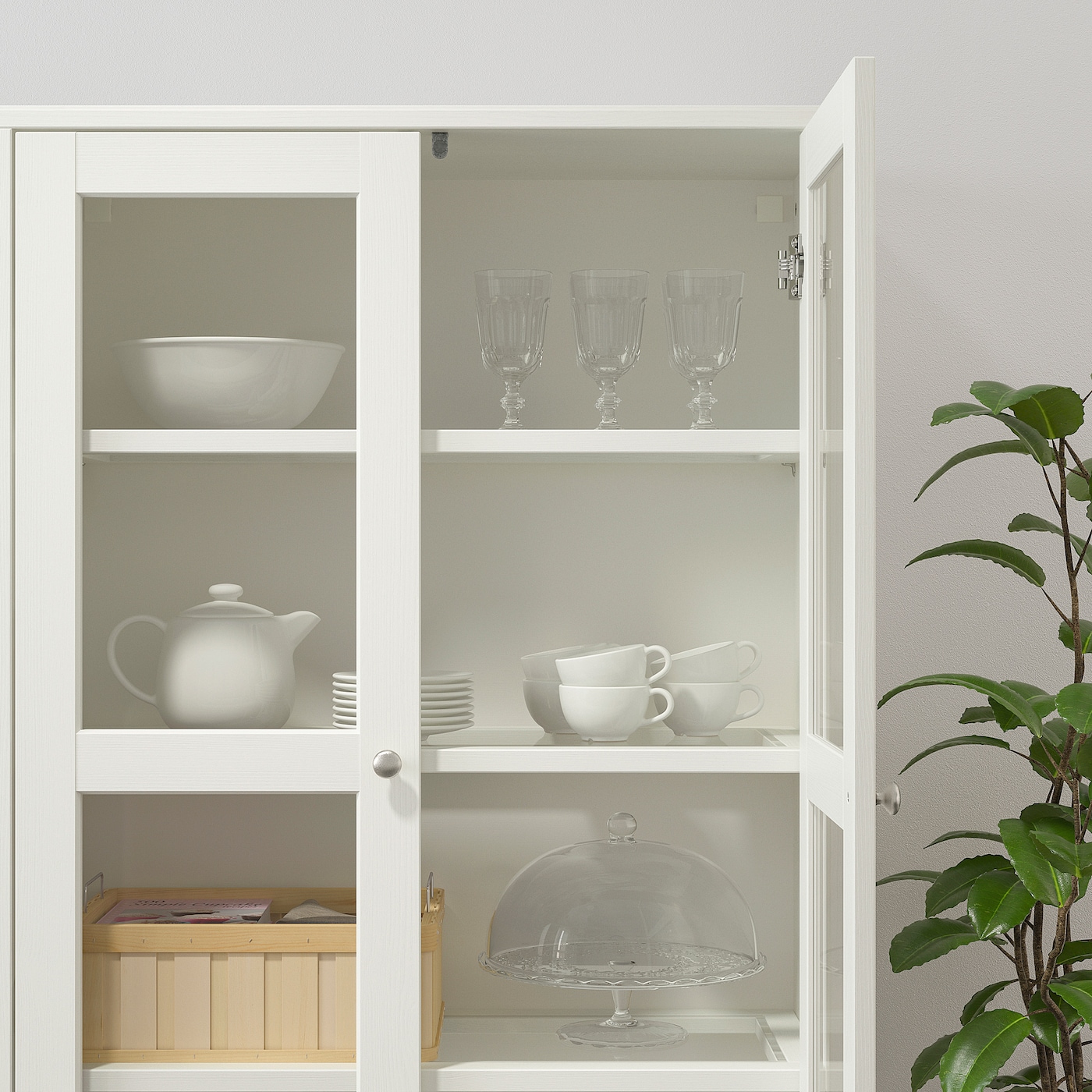 HAVSTA storage combination w glass doors white - IKEA