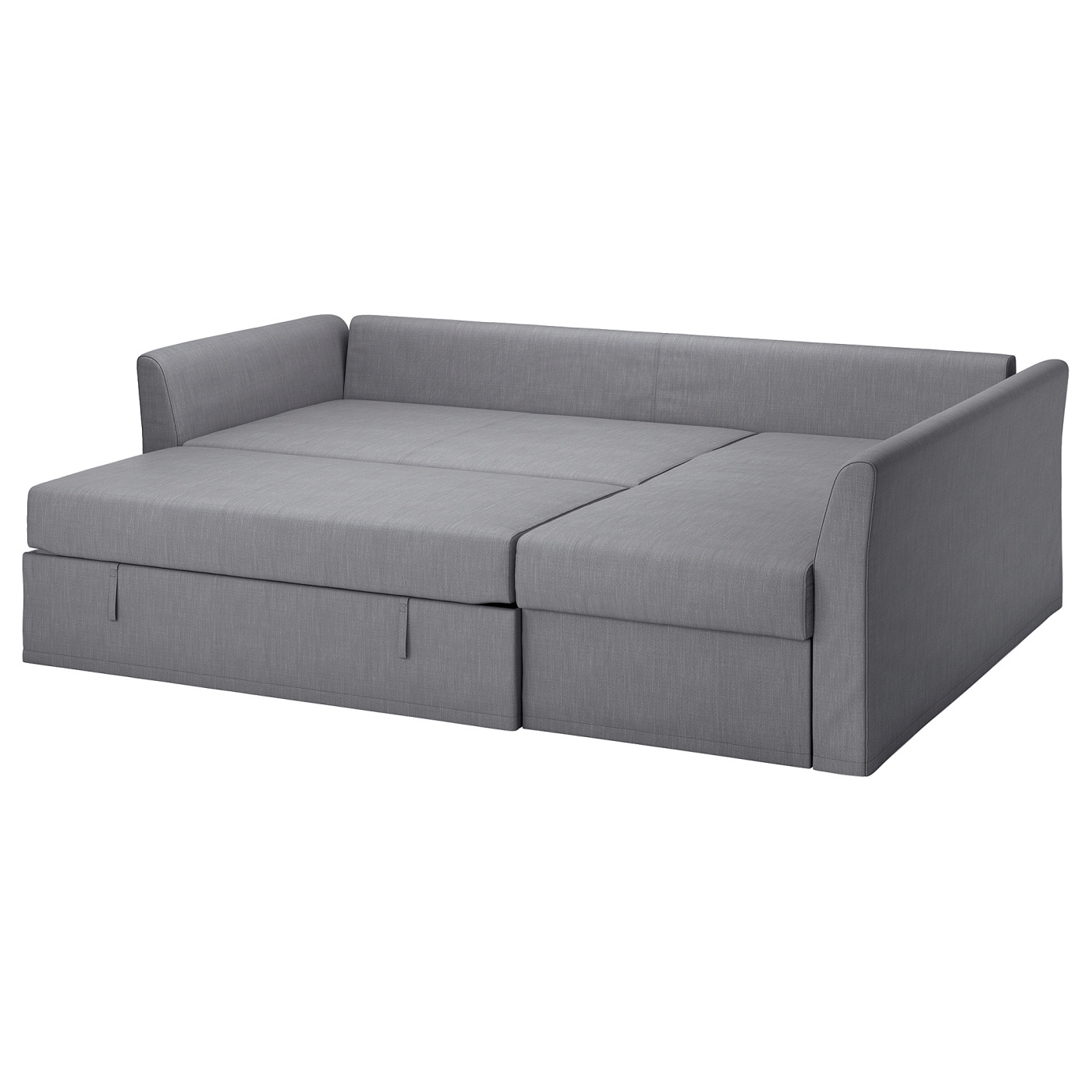 HOLMSUND corner sofa-bed Nordvalla medium grey - IKEA